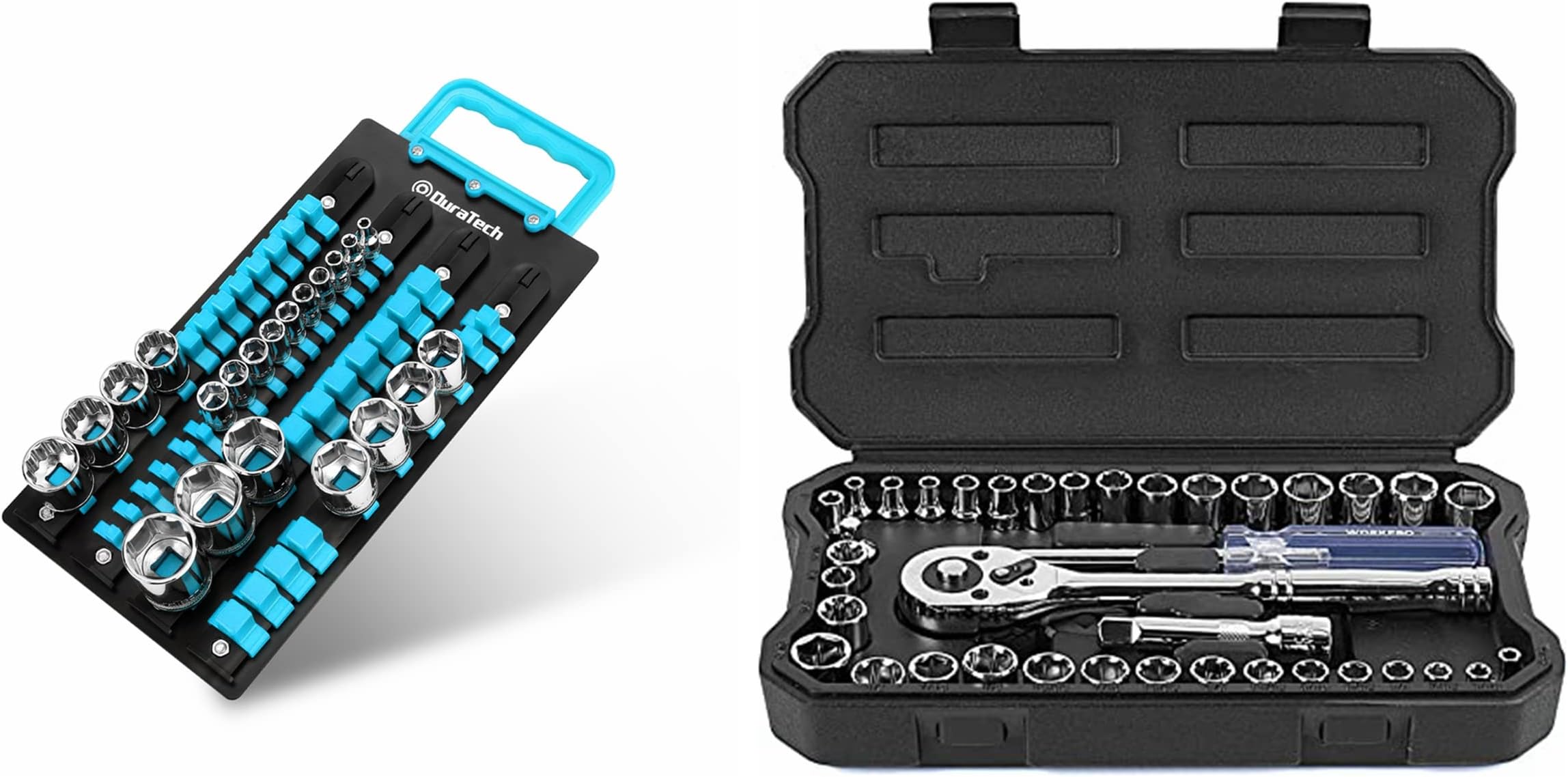Amazon.com: WORKPRO 39-Piece Drive Socket Wrench Set with DURATECH ...