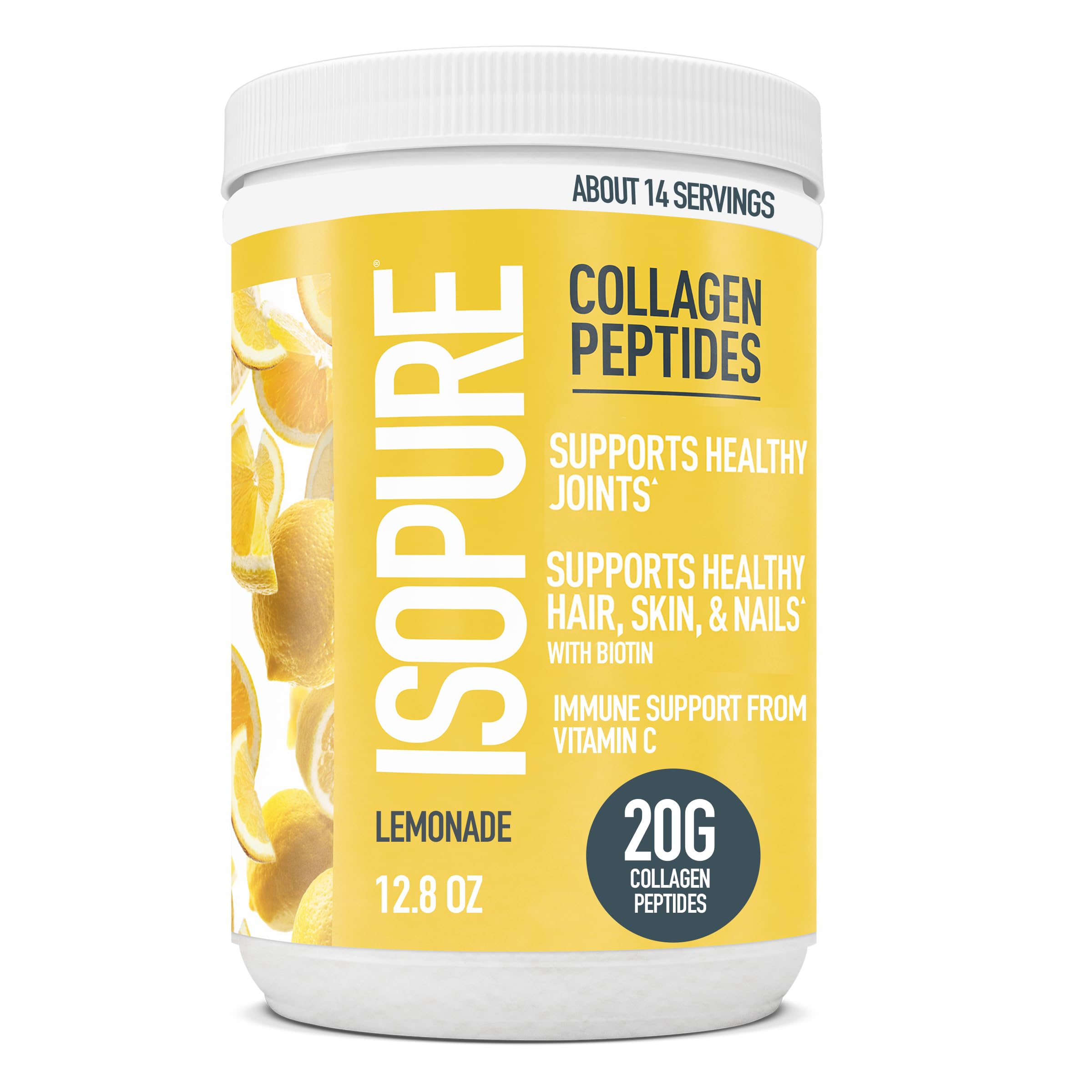Snapklik.com : Isopure Collagen Peptides Powder, Promotes Hair, Nail ...