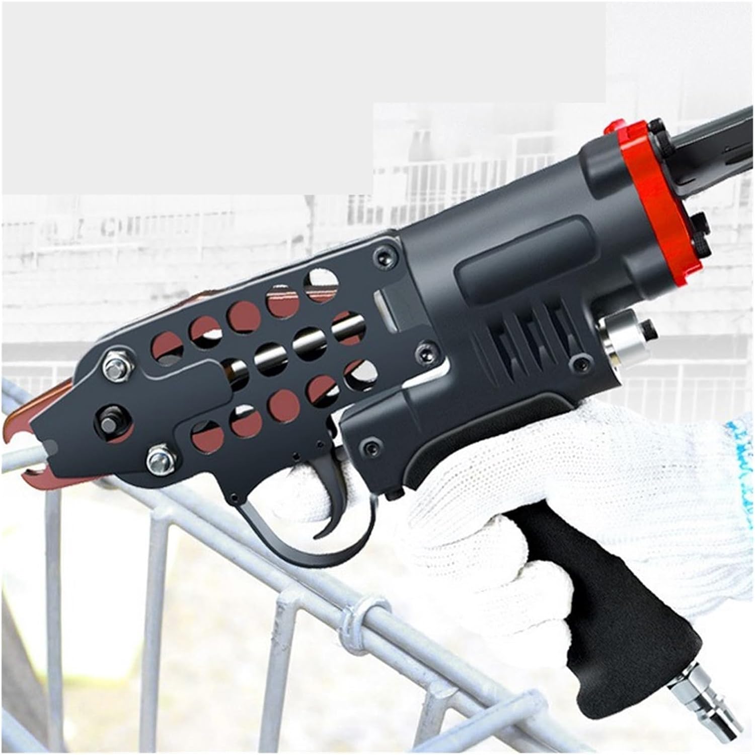 Staple Gun C-Type Pneumatic Nail Gun C-Ring Nailer Tool Air Nailing Gun ...