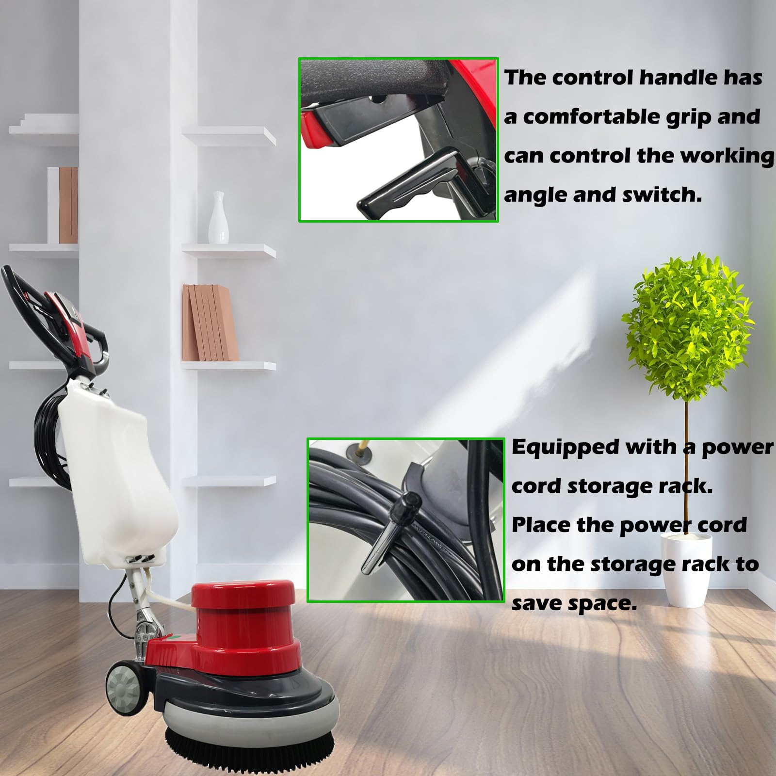 Electric Hard Floor Cleaner Polisher Buffer Hardwood Grout The Best