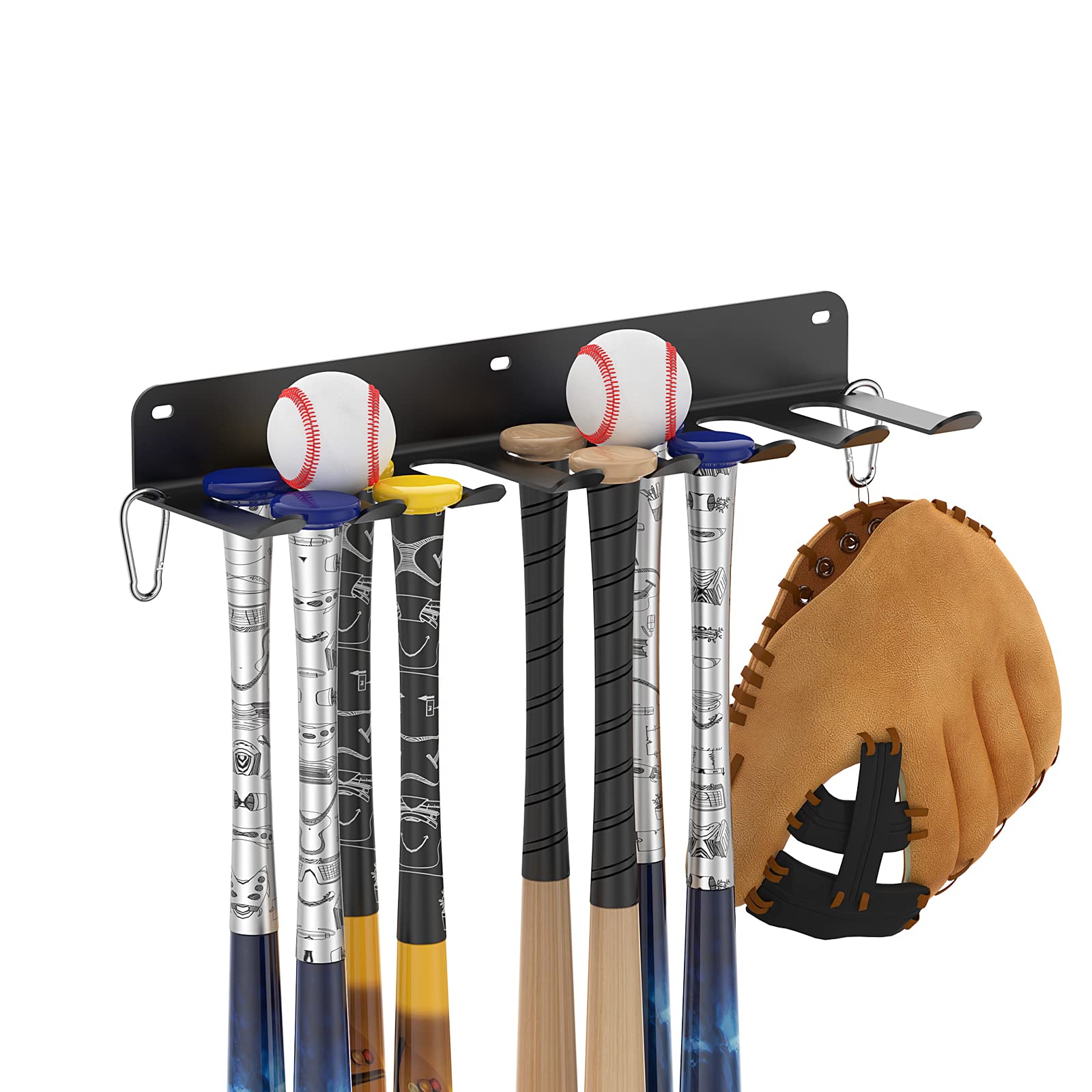 Amazon.com: JBCLUB 14 Bats Holder Steel Rack, Baseball Bats Organizer ...