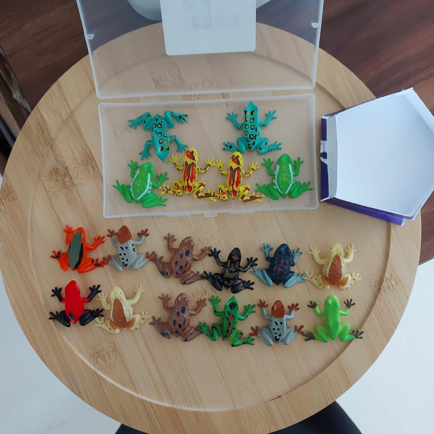 Plastic Frogs ToyRealistic Frog Toy Decorations Mini Vinyl Frogs Fun ...