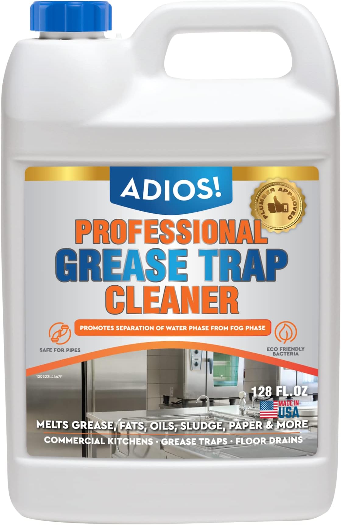Amazon.com: Adios! Professional Grease Trap Cleaner for FOG – Cleans ...