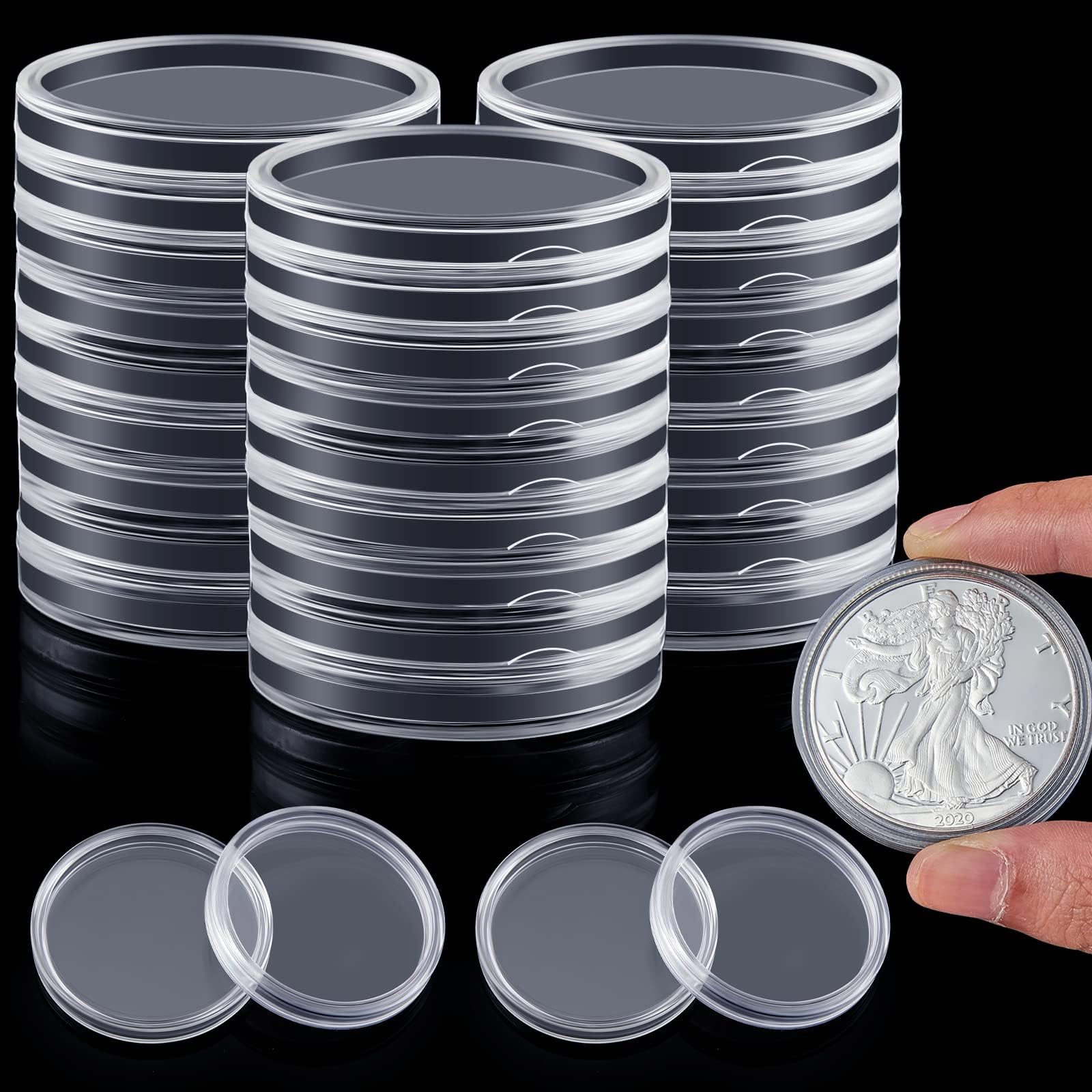 Amazon.com : Silver Dollar Coin Case Holder for Collectors 40.6mm ...