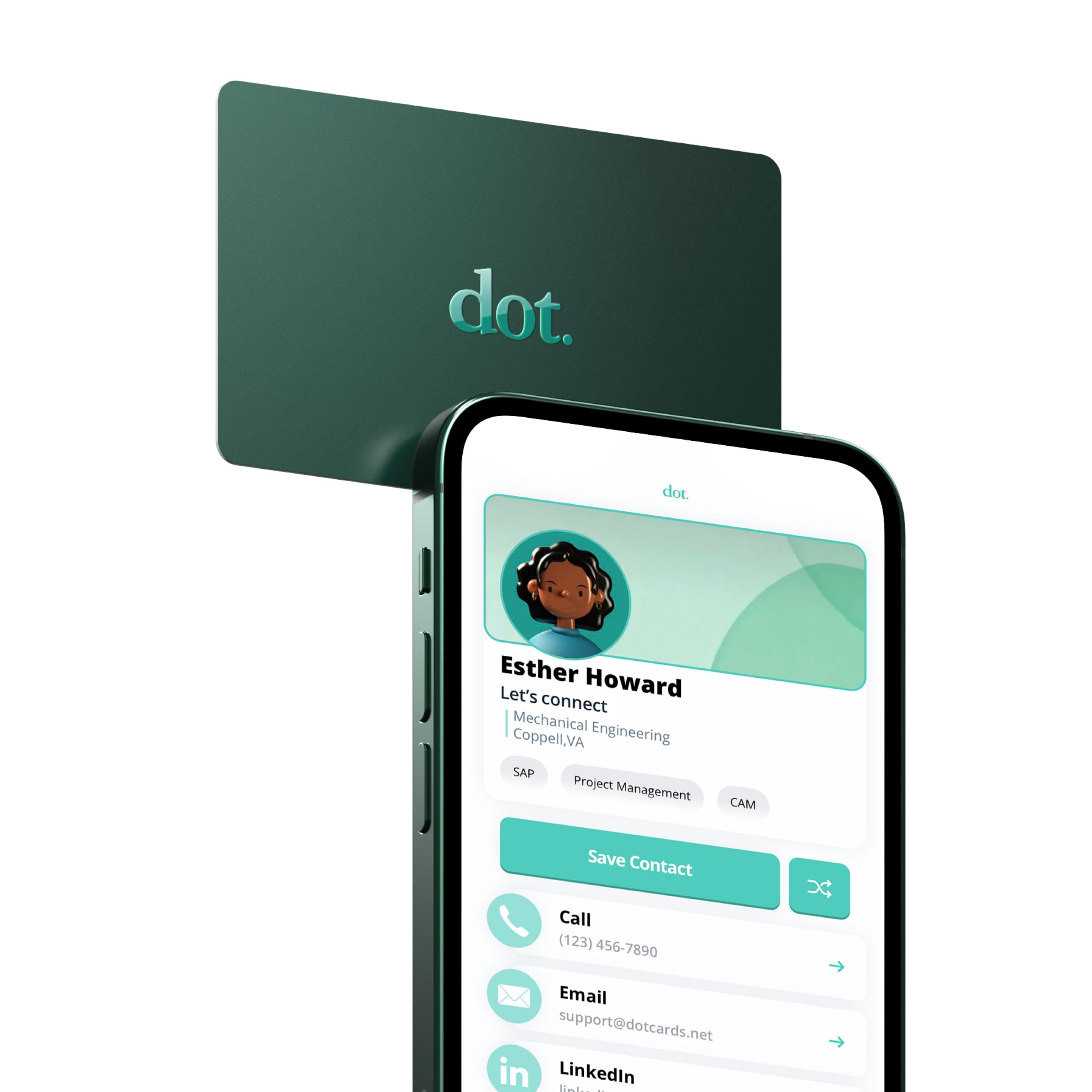 Amazon.com: dot. Card - Digital Business Card - Tap to Share - iPhone ...