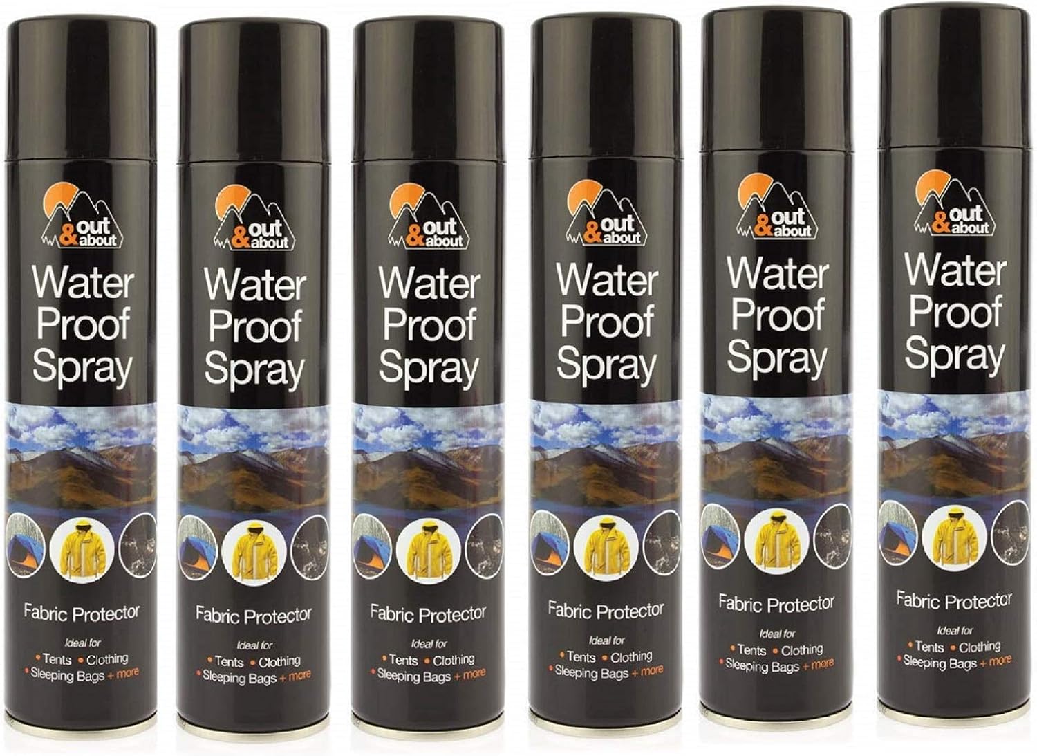 3 x Waterproof Spray Ideal For Tent Sleeping Bags, Rucksacks, Shoes ...