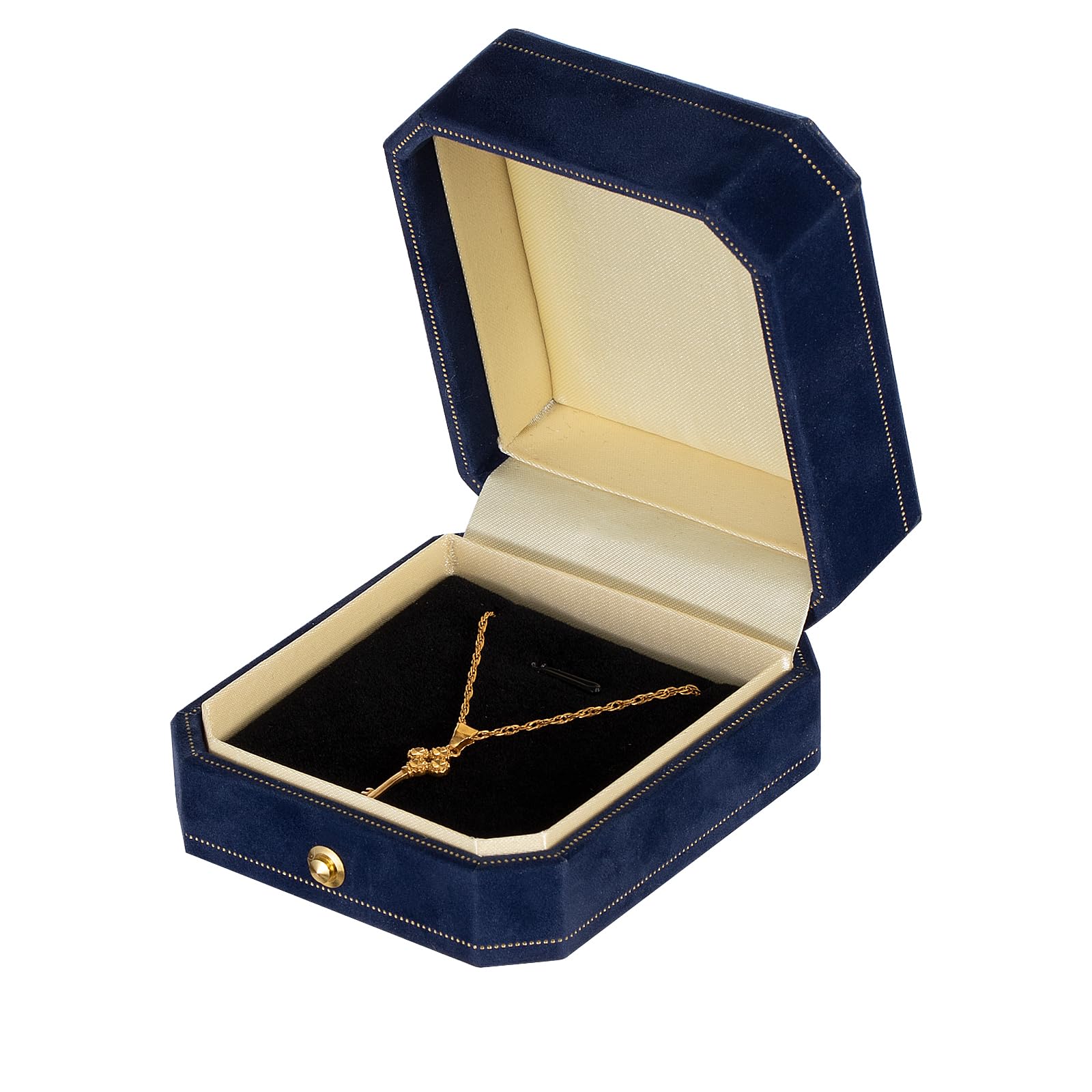 XIZAO Velvet Jewelry Gift Boxes Necklace Pendant Box Earring Jewelry ...