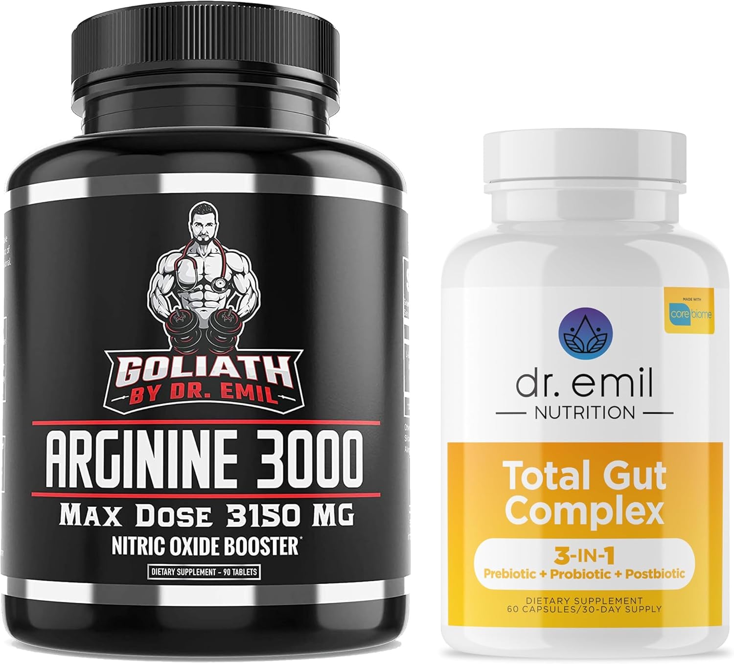 Amazon.com: Dr. Emil's Health Duo - L Arginine (3150mg) Nitric Oxide ...