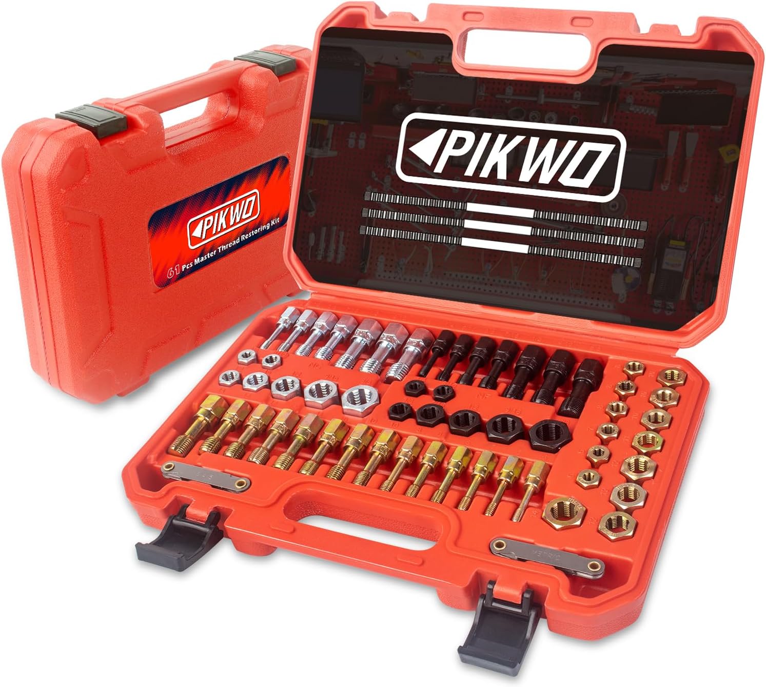 Amazon.com: Pikwo 61Pcs Thread Chaser Repair Kit, Rethread Repair Tool ...