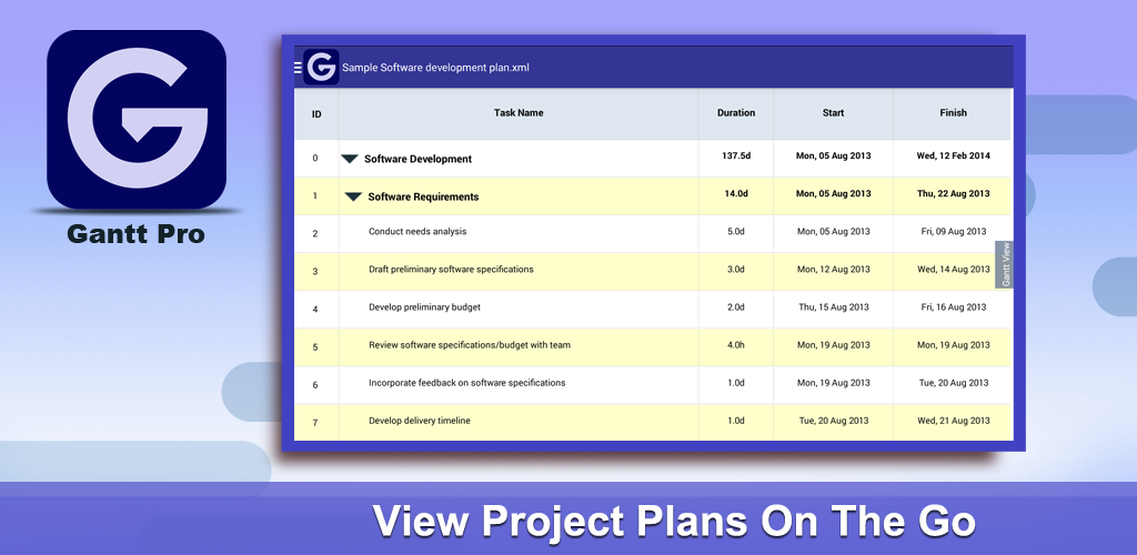 Gantt Pro HD - Plan Reader - App on Amazon Appstore