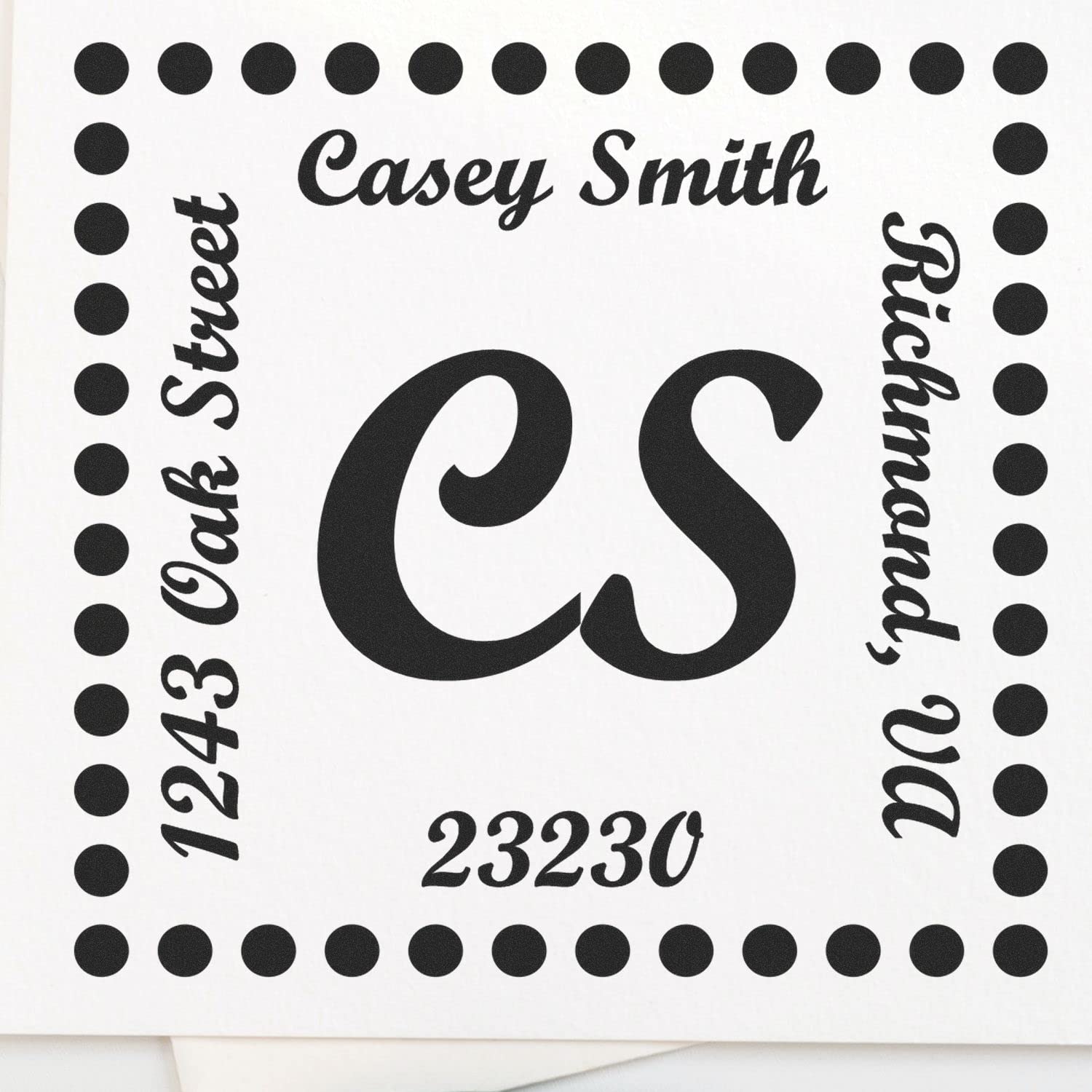 Border Design Initials Vs