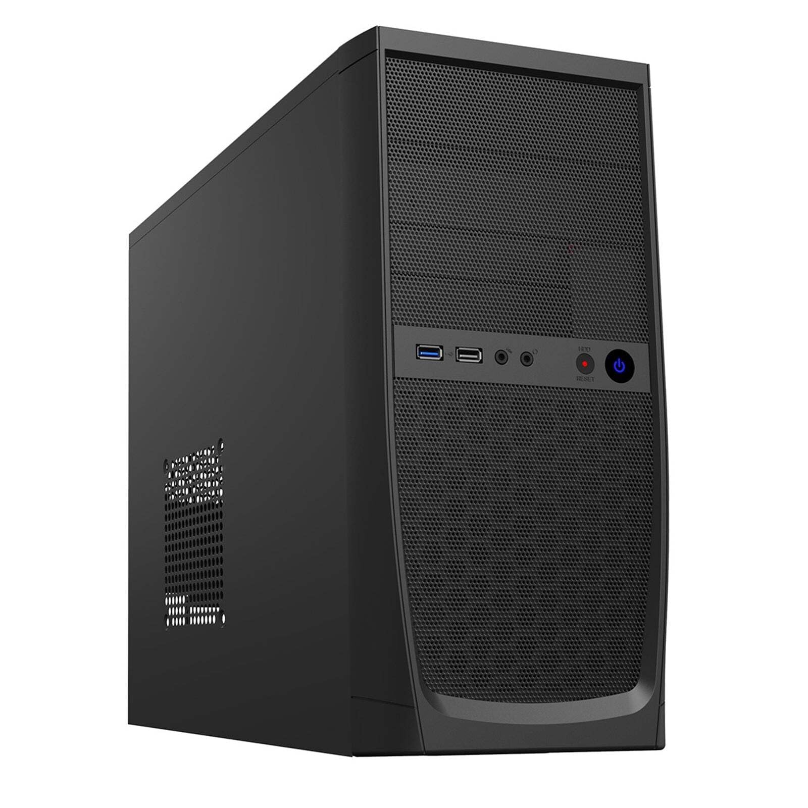 CiT Elite Micro PC Case, M-ATX, 500W PSU Included, 80mm Rear Fan ...