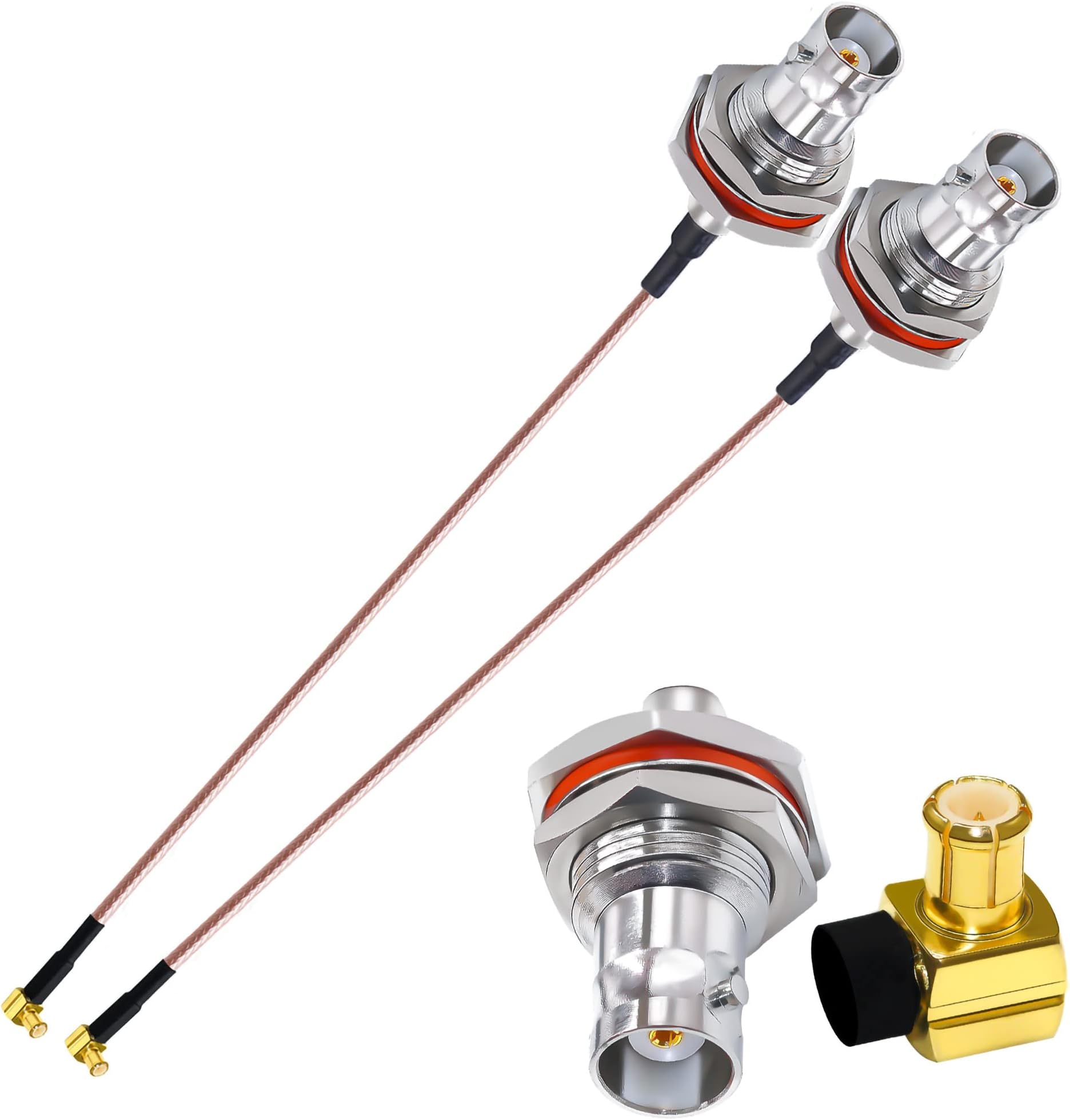 Amazon.com: DHT Electronics 2PCS RF coaxial Coax Adapter BNC Female to ...