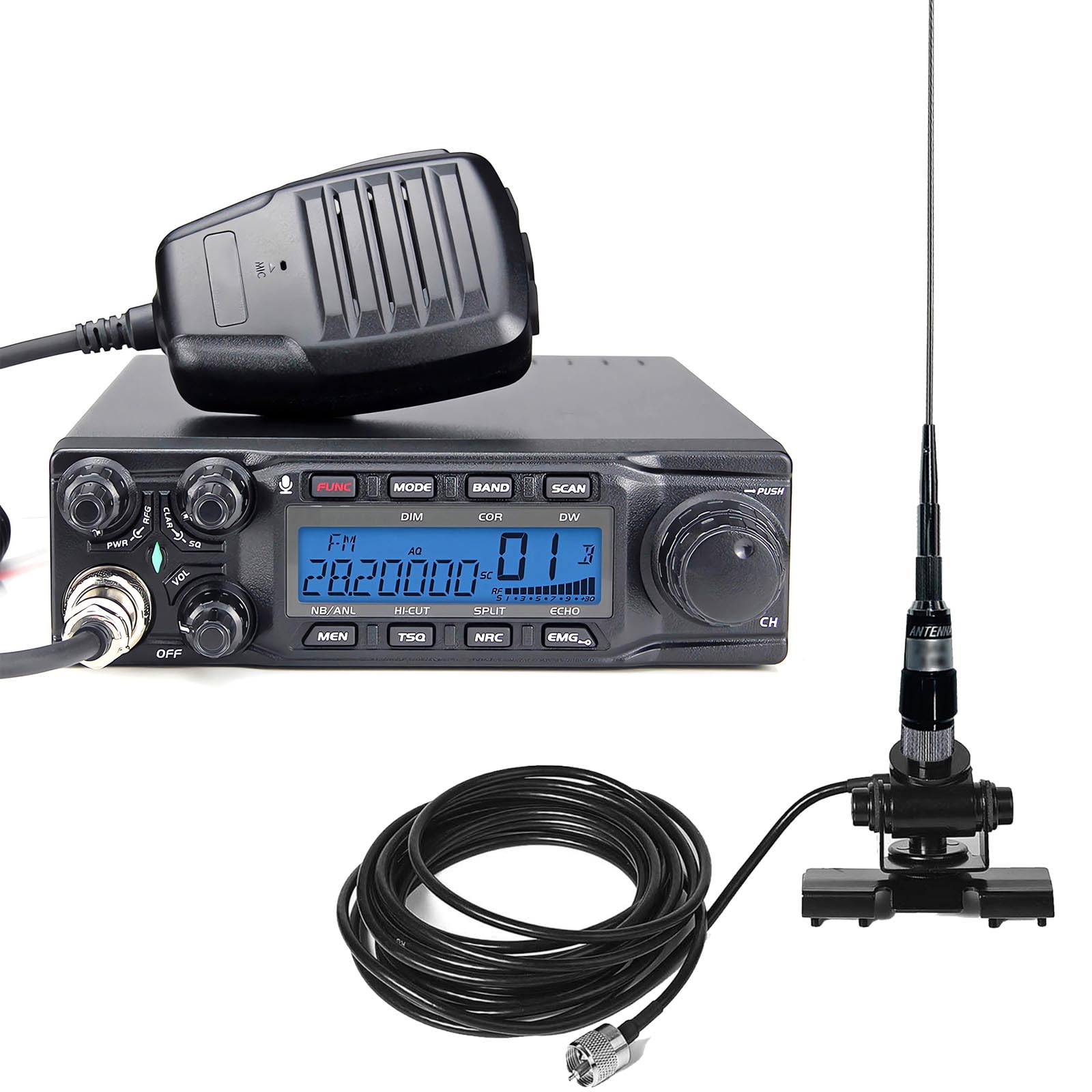 Amazon.com: 10 Meter Ham Radio AT-6666PRO FM/AM/USB/LSB/CW Amateur ...
