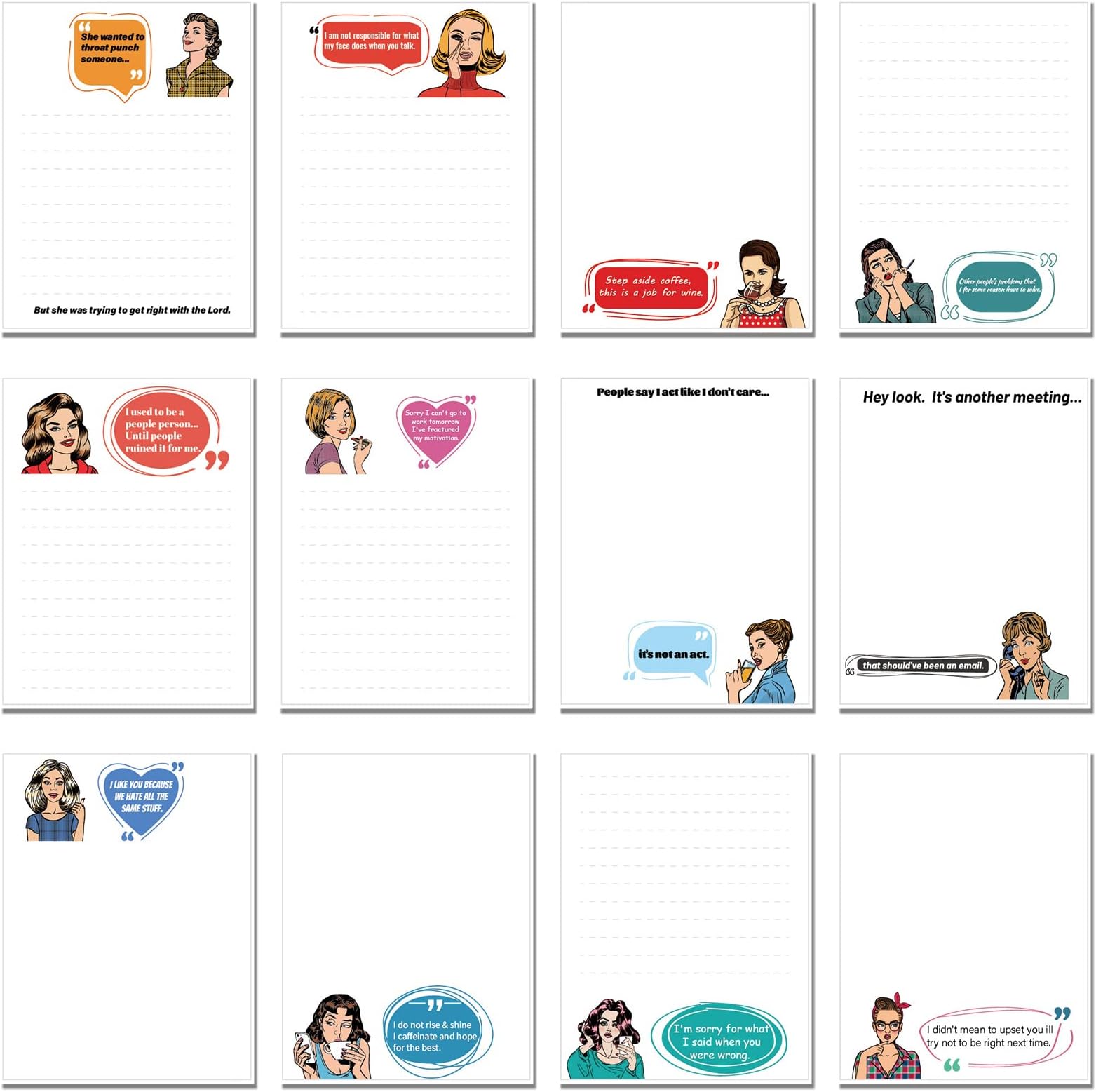 Amazon.com : Funny Notepads with Sayings Office Supplies to Do List ...