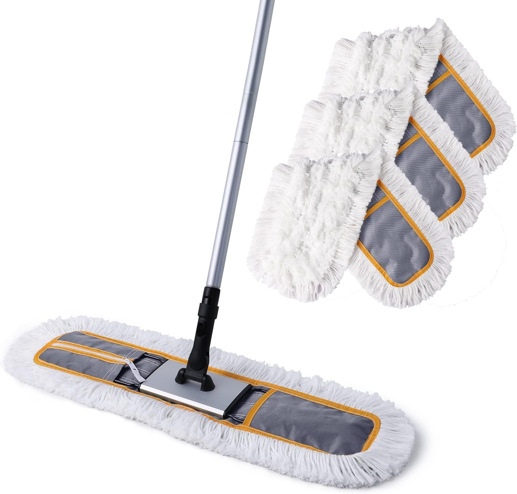 Amazon.com: CLEANHOME 24" Commercial Dust Mop for Floor Cleaning with 4 ...