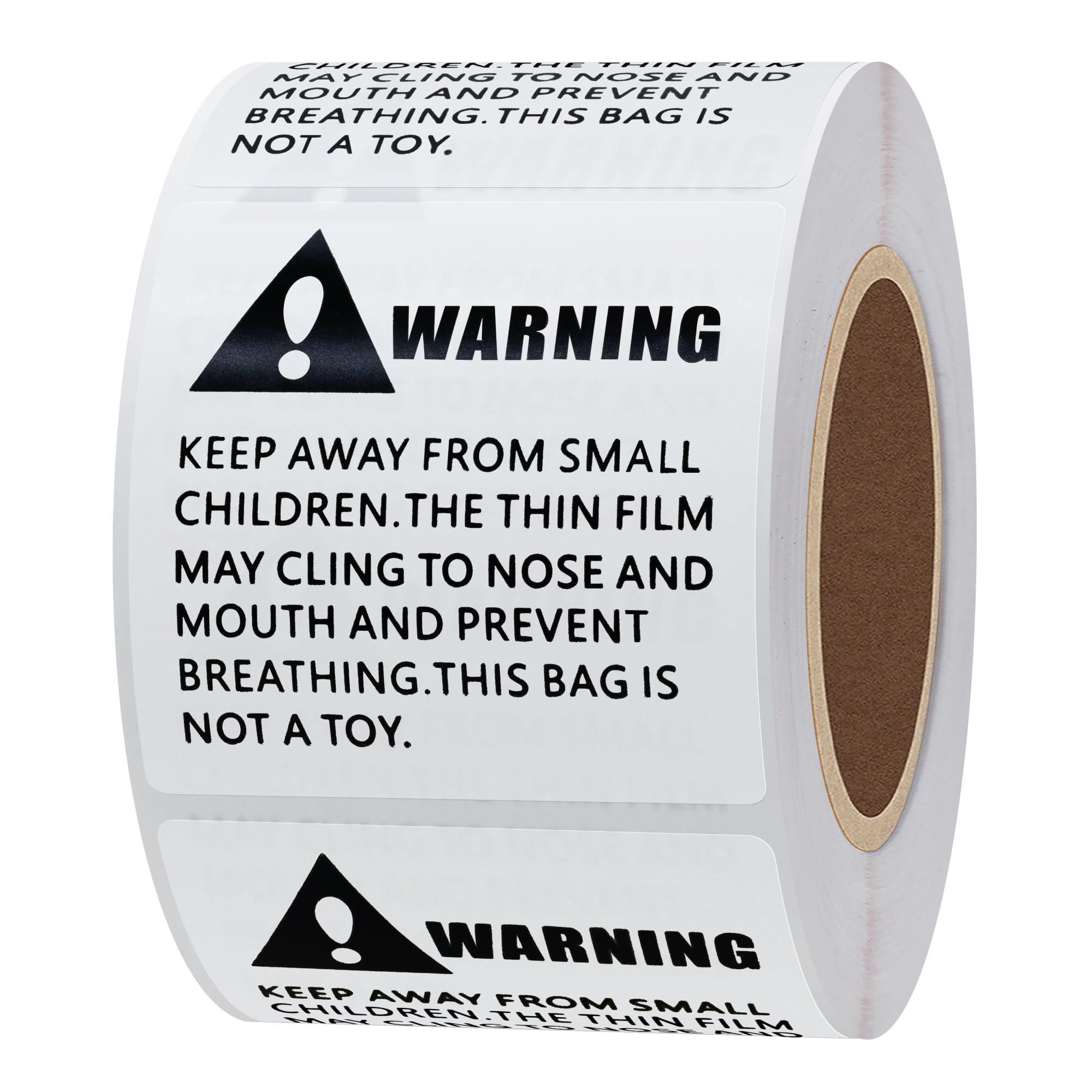 Amazon.com : Hybsk 2x2 inch Warning Labels for Poly Bags and Packaging ...