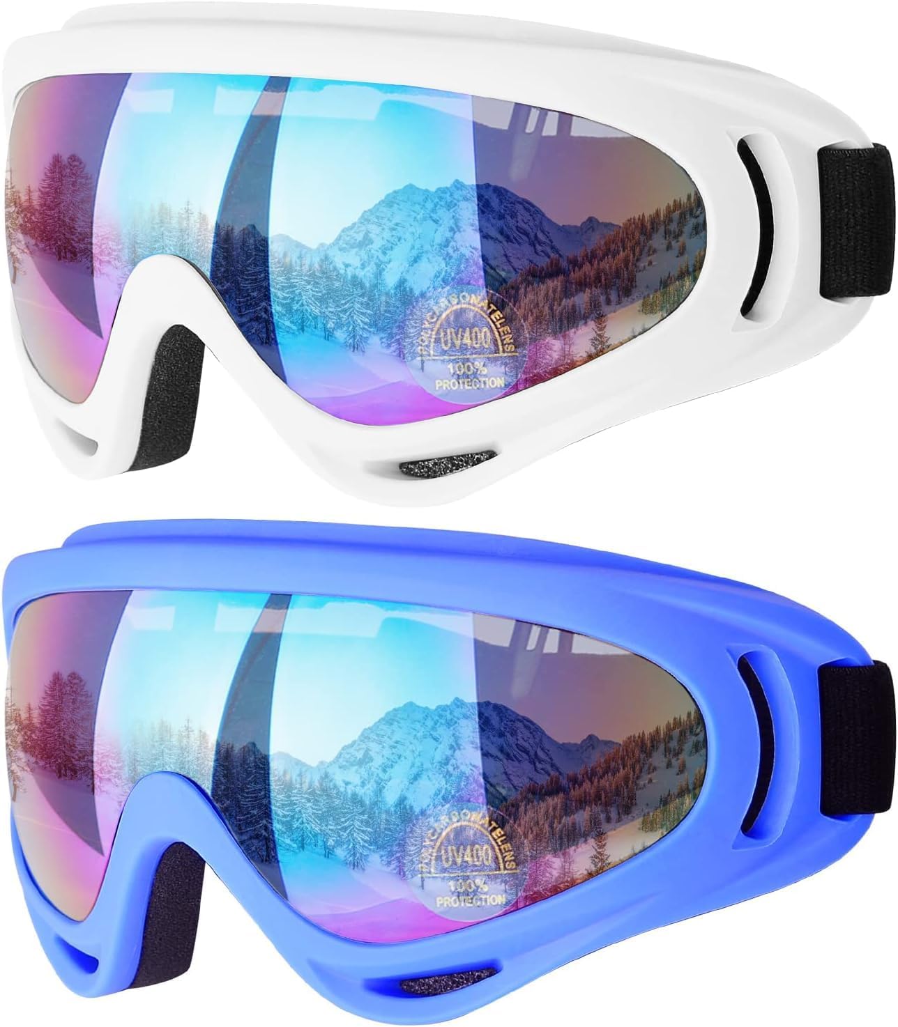 COOLOO Ski Goggles, Snow Snowboard Goggles for Men Women Kids - UV ...