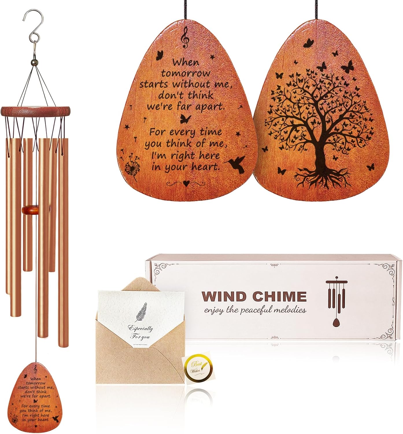 Amazon.com : Guokoko Memorial Sympathy Wind Chimes for Loss of Loved ...
