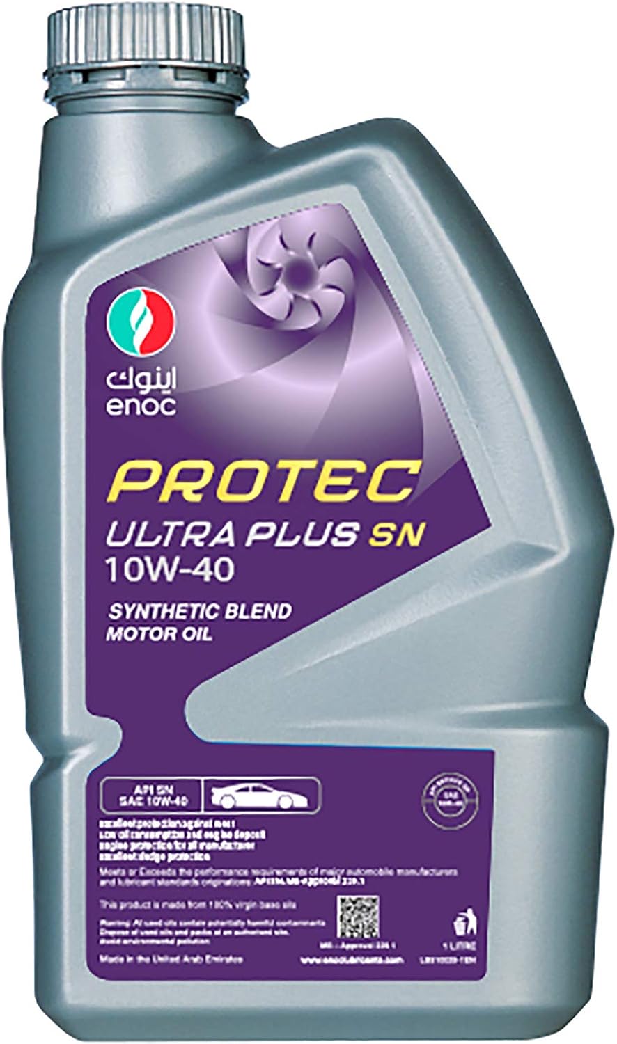 Enoc Protec Ultra Plus SN 10W-40 Engine Oil - 1 Liter: Buy Online at ...