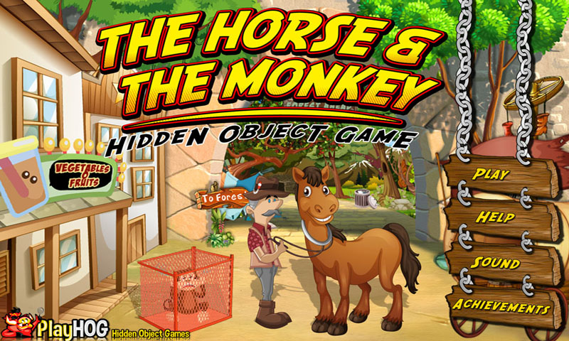PlayHOG # 145 Hidden Object Games Free New - The Horse & The Monkey ...