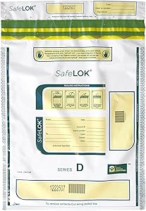 Amazon.com : CONTROLTEK USA ControlTek SafeLOK Tamper-Evident Deposit Bags : Office Products