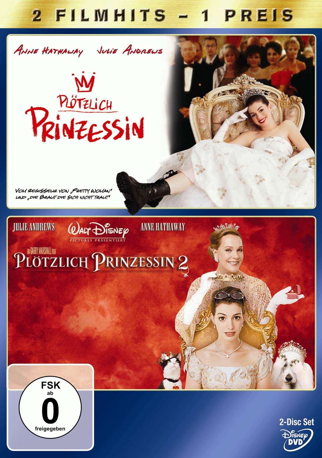 Plötzlich Prinzessin / Plötzlich Prinzessin 2 [2 DVDs]: Amazon.de ...