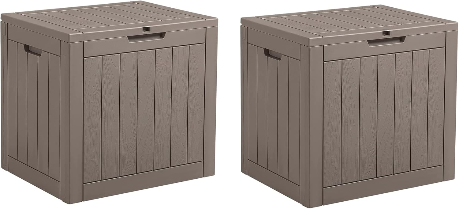 Amazon.com: Devoko 31 Gallon Lightweight Resin Deck Box Waterproof ...