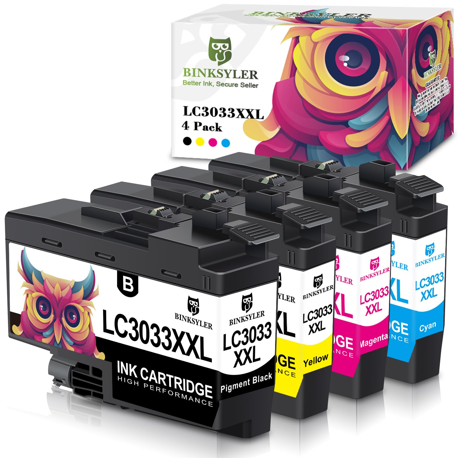 Amazon.com: LC3033 XXL Ink Cartridges Compatible for Brother LC3033XXL ...