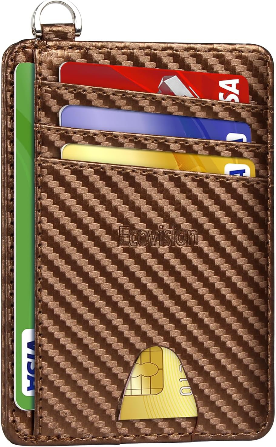 Amazon.com: EcoVision Slim Minimalist Front Pocket Wallet, RFID ...