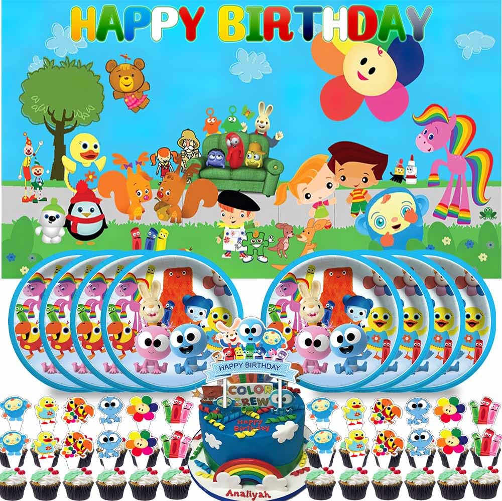 Babyfirst Color Crew Party Supplies Birthday Decorations Plates Banner ...
