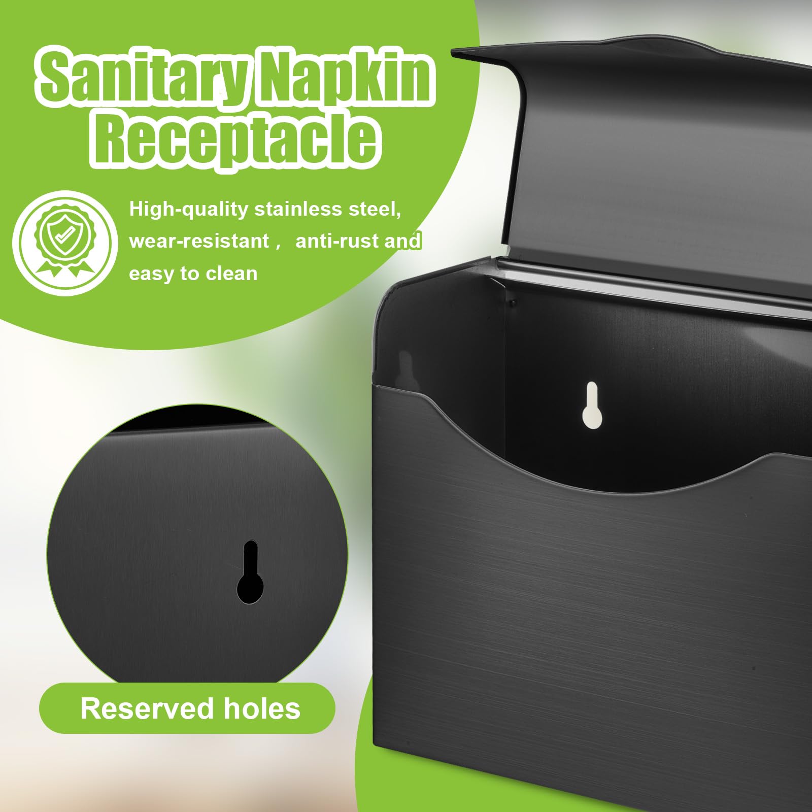 Snapklik.com : Tioncy 1 Pack Sanitary Napkin Disposal Receptacle