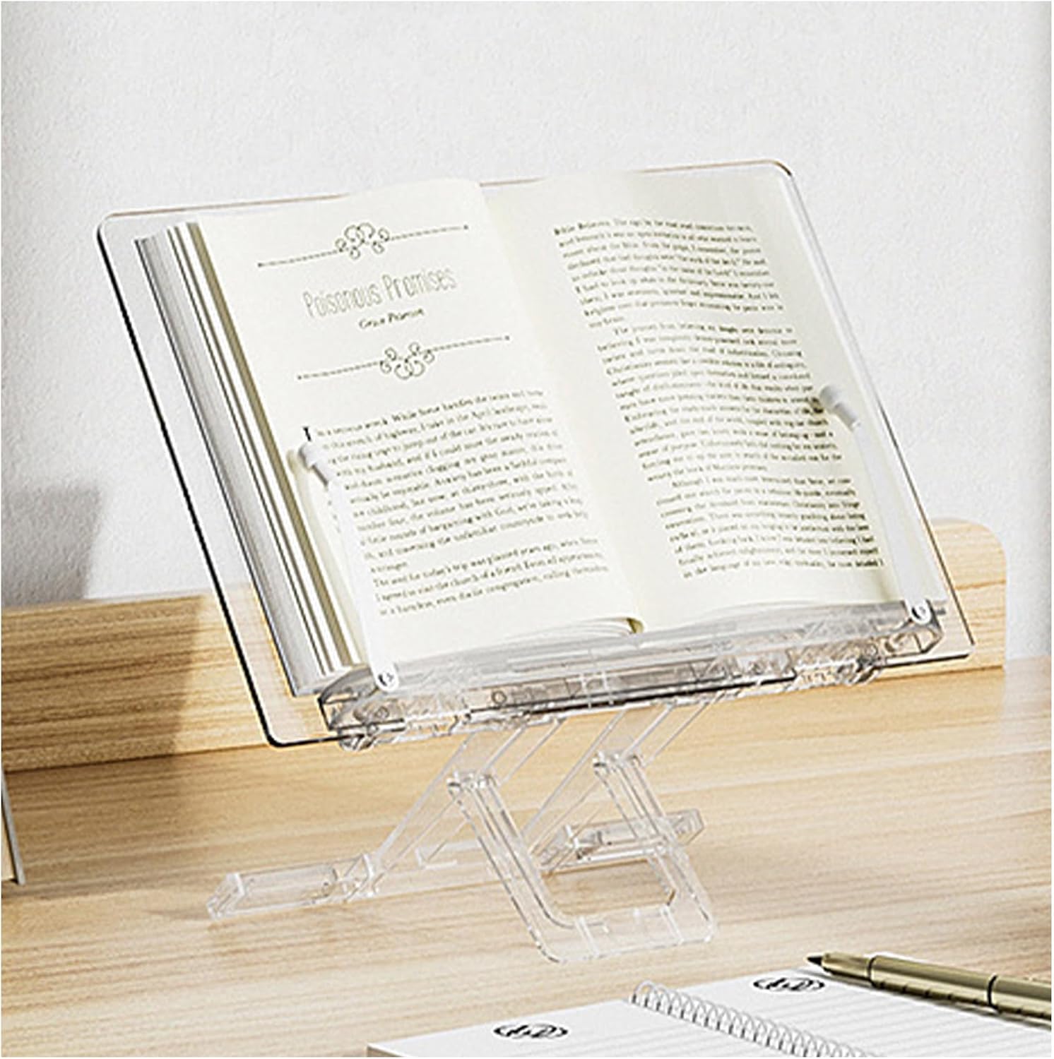 Amazon.com : Acrylic Book Stand,Book Stand Ajustable,Book Display Stand ...