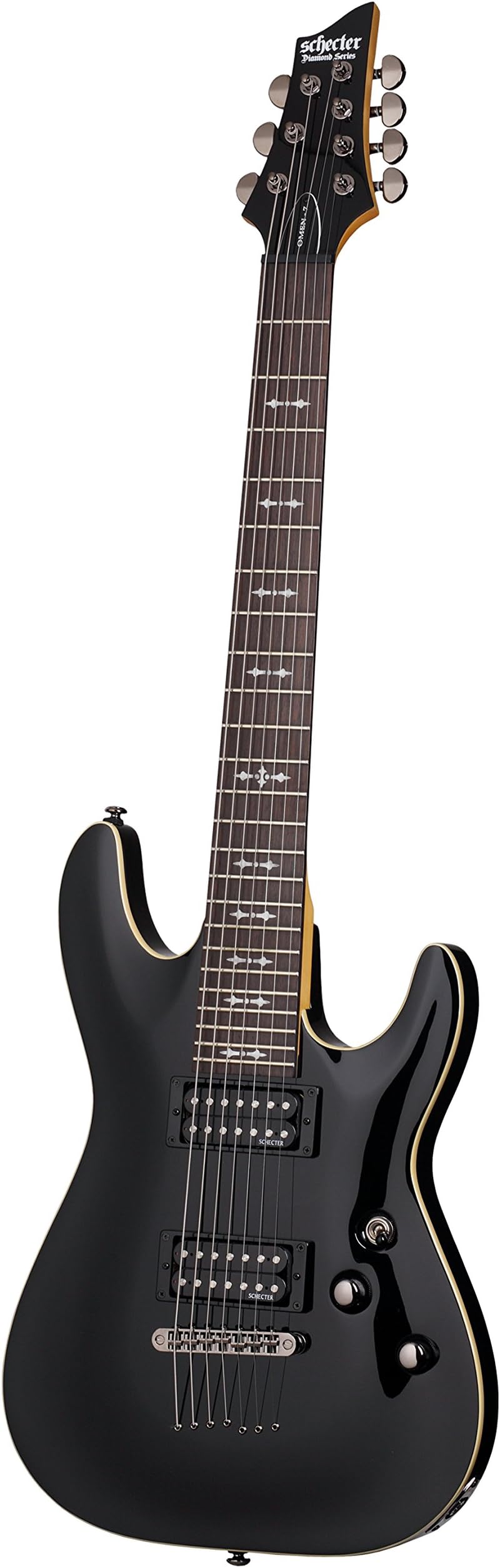 Amazon.com: Schecter Damien-8 Multiscale 8-string Electric Guitar ...