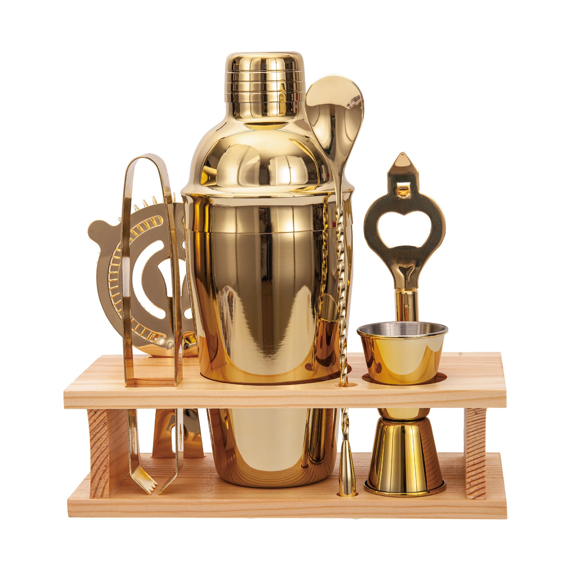 Amazon.com: JNWINOG Cocktail Shaker Set Stainless Steel Bartending Kit ...