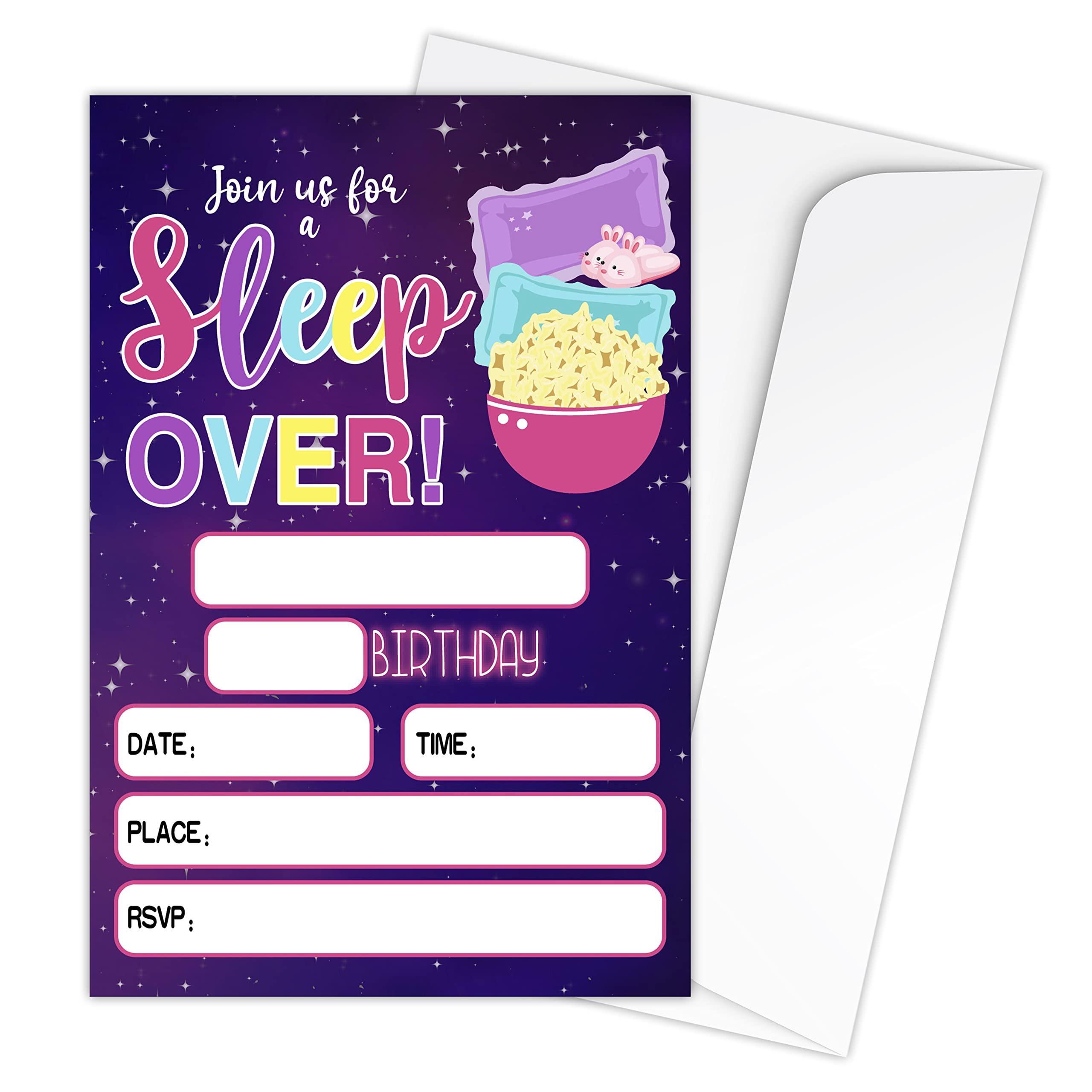 Kids Pajama Party Invitations