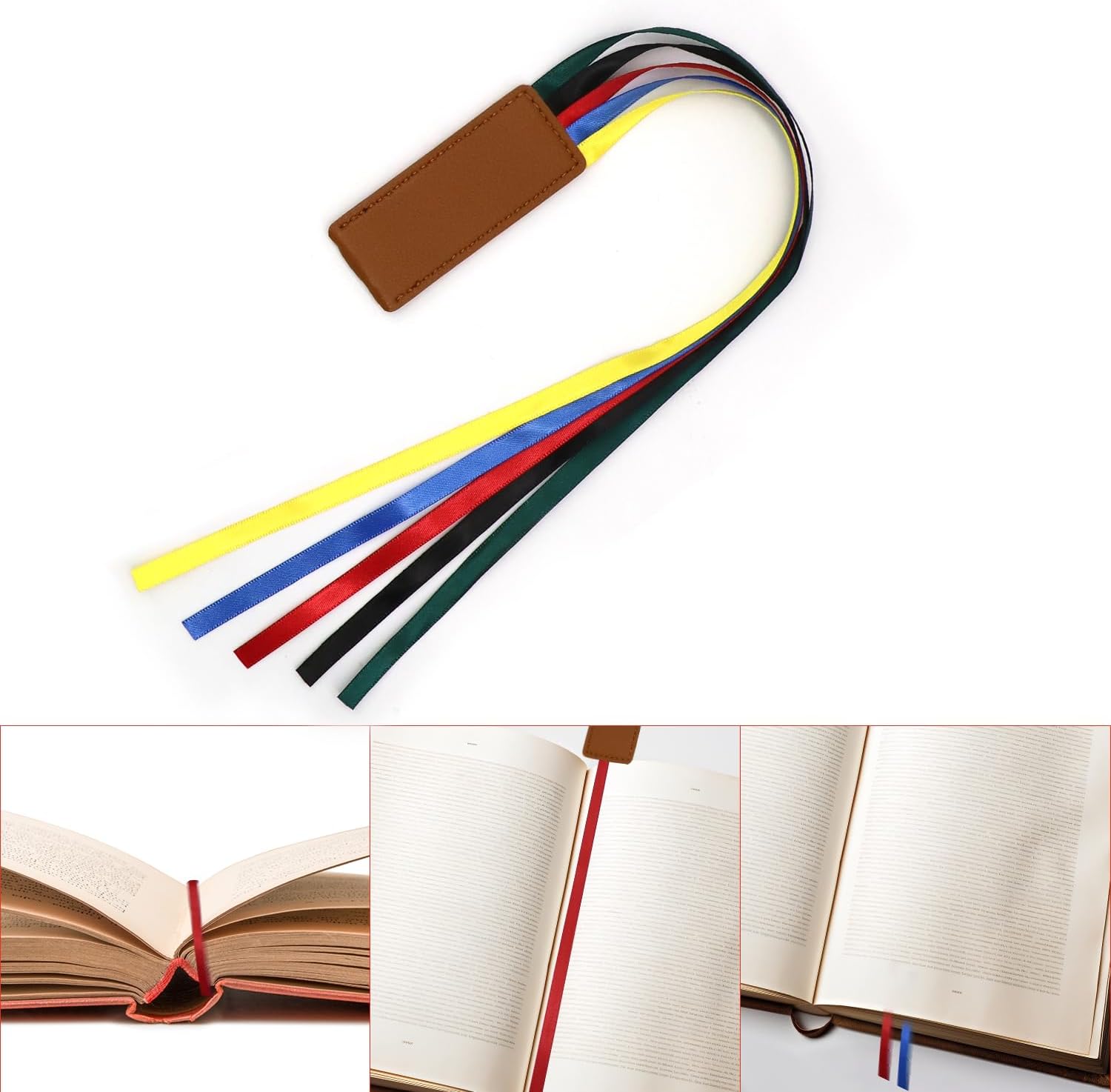Amazon.com: PPhtony Bible Ribbon Bookmark Artificial Leather Multiple ...
