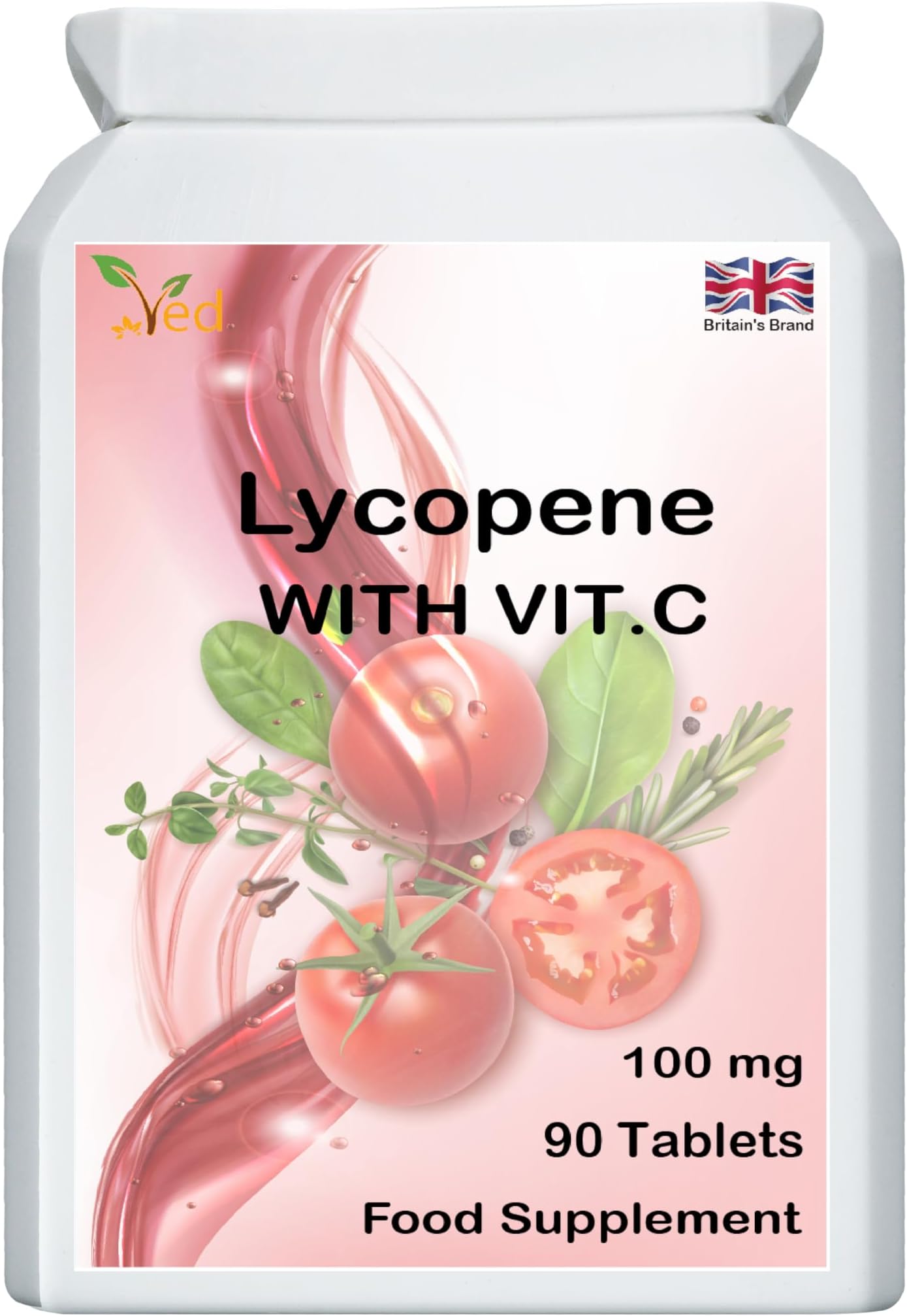 Amazon.com: Ved lycopene Supplement | 100mg 90 Tablets : Health & Household