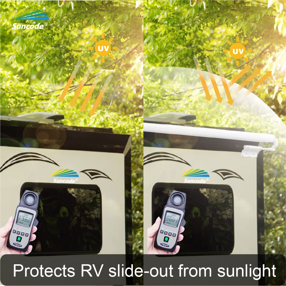 Snapklik.com : Suncode RV Slide Topper Awning White RV Slide Out Awning ...