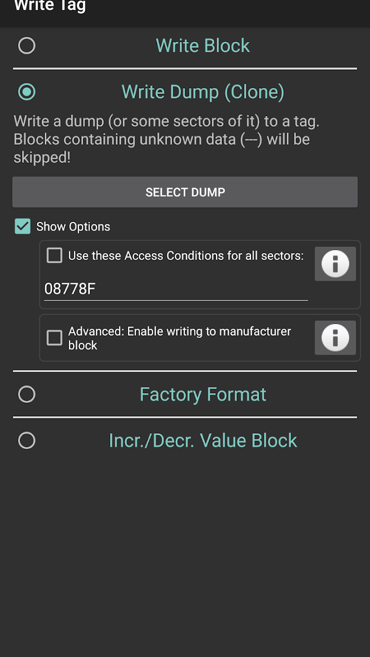 MIFARE Classic NFC Tool(read and write NFC tags) - App on Amazon Appstore