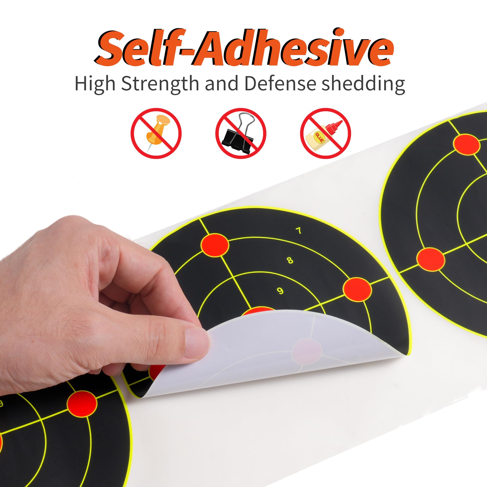 Snapklik.com : NYEONHRT 6" Shooting Targets Splatter Target Stickers ...