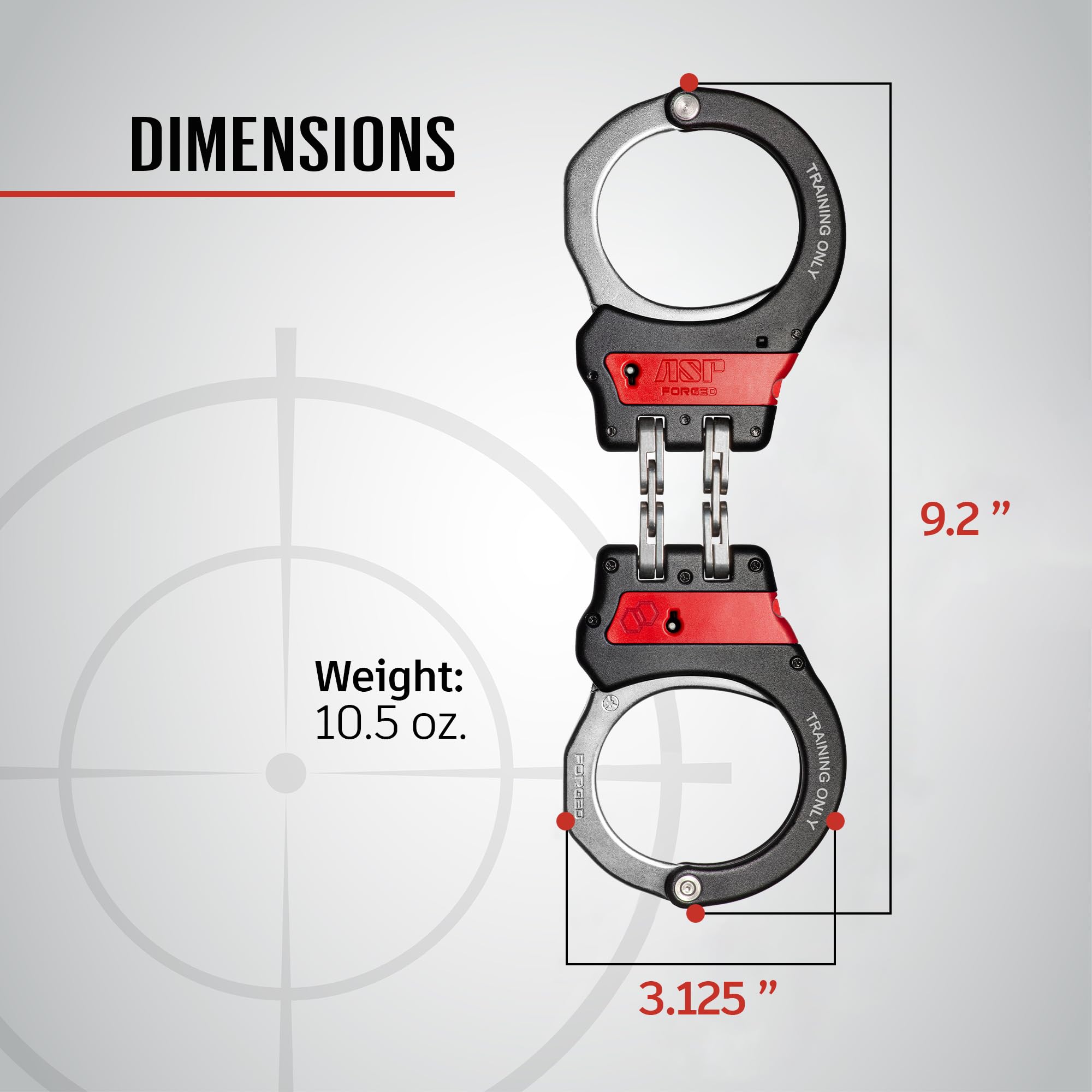 Snapklik.com : ASP Ultra Plus Double-Locking Hinge Training Handcuffs
