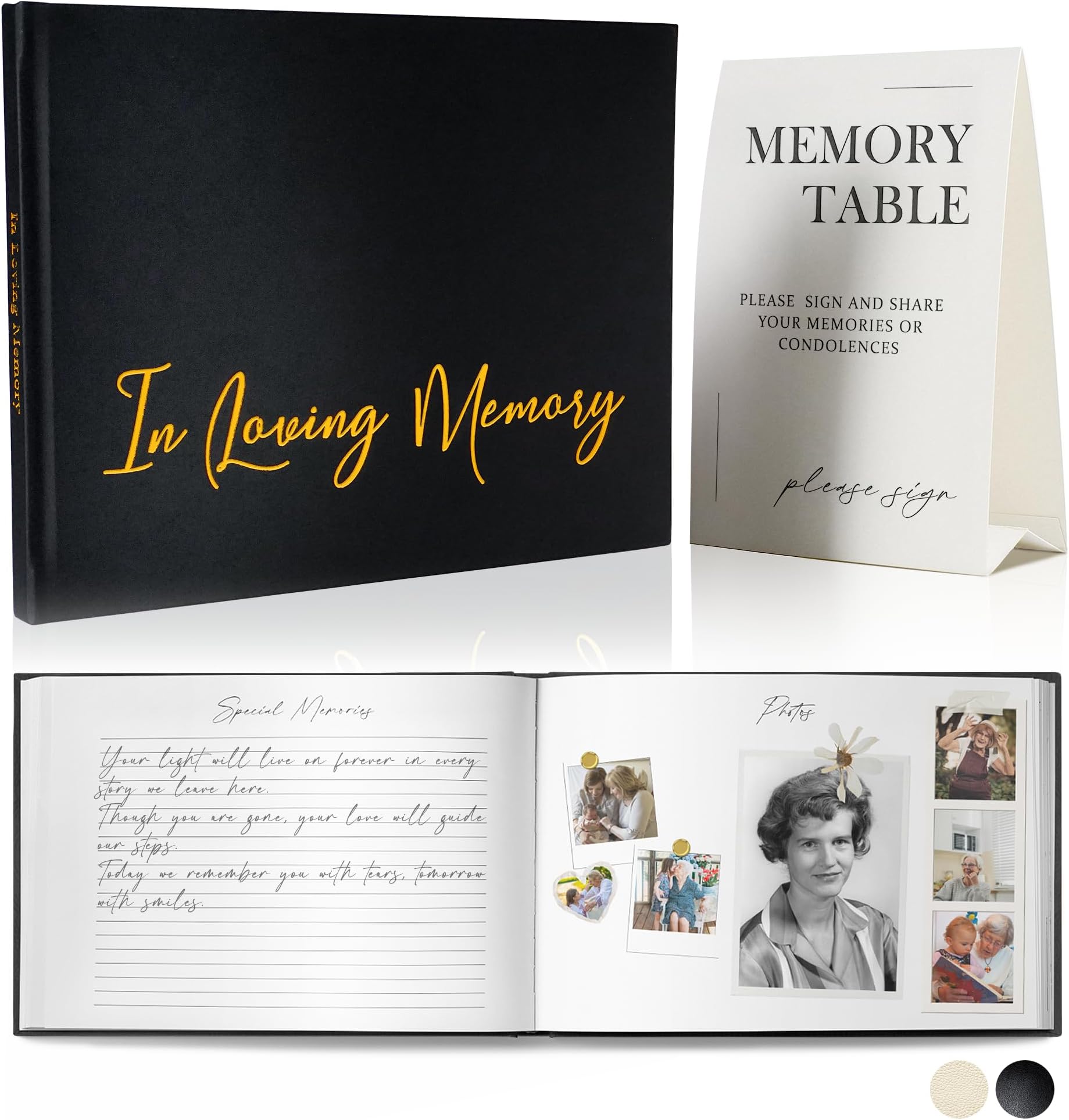 Amazon.com: MARKKULA Funeral Guest Book for Memorial Service ...