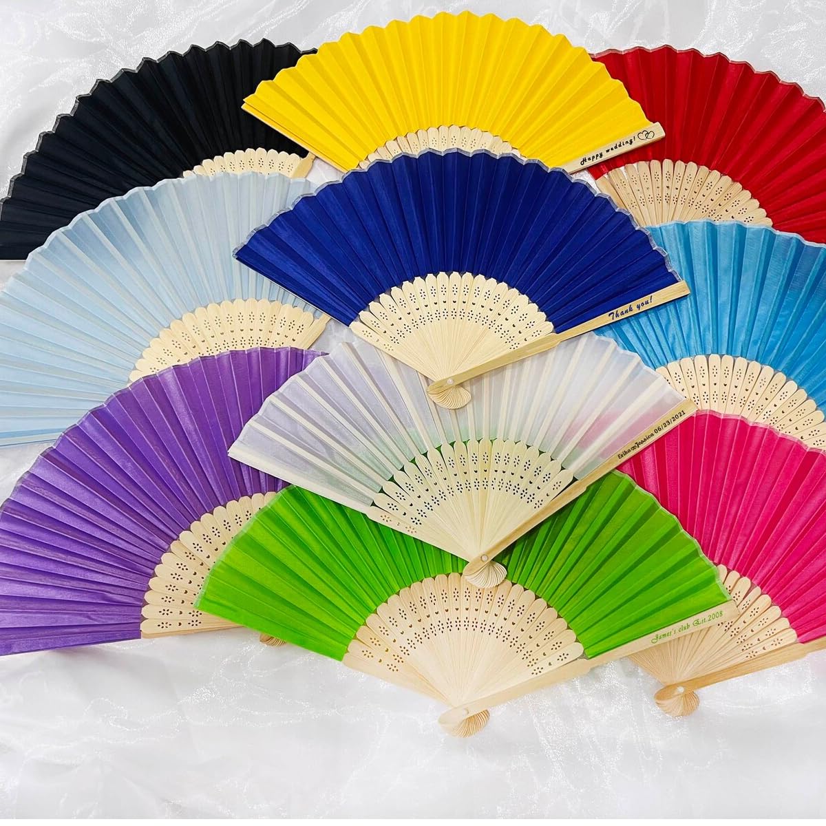 Personalized Hand Fans Bulk Paper Fans Personalised Your Gifts