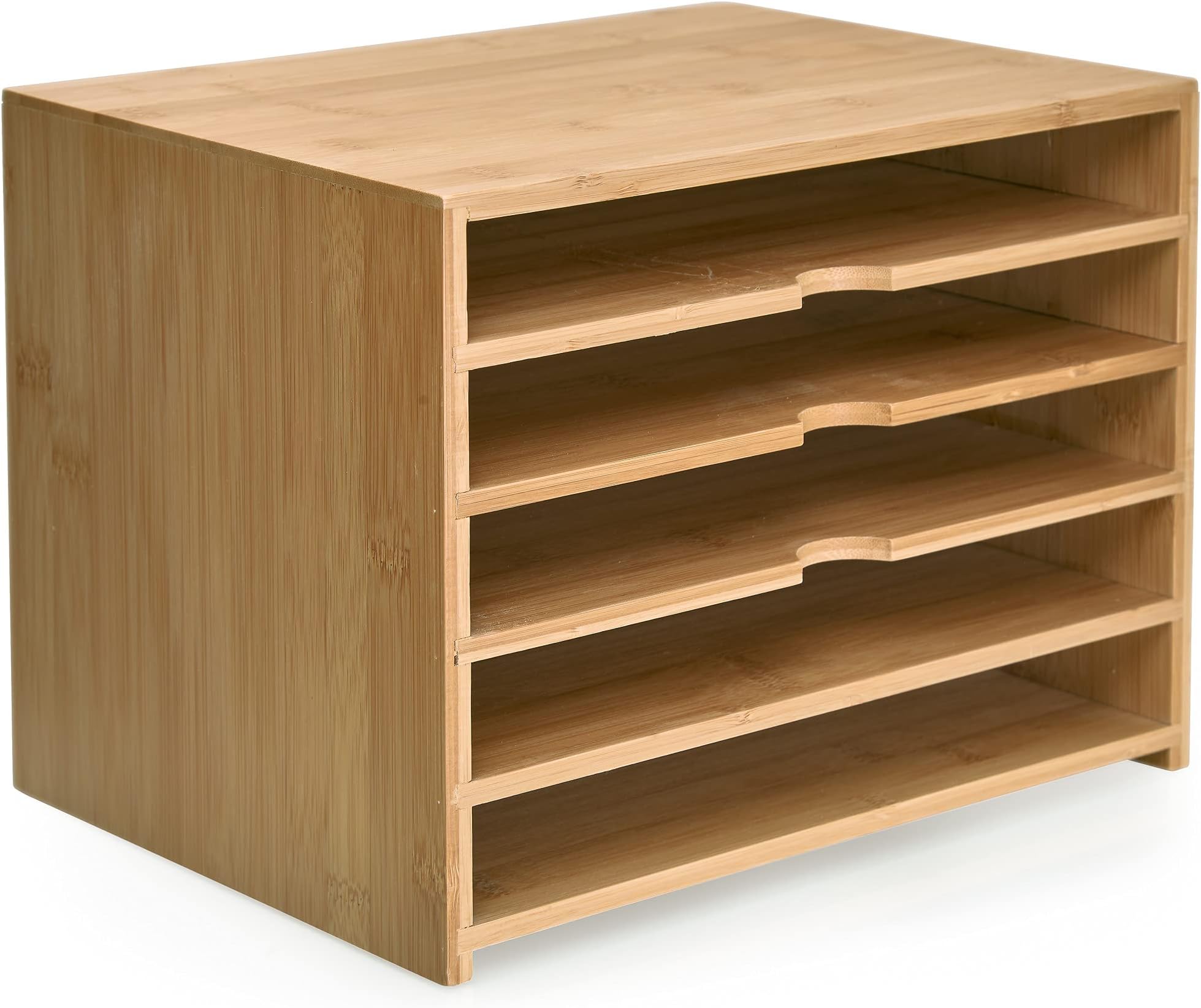 Amazon.com: Ballucci 4-Tier Paper Organizer for Desk, Stackable Paper ...