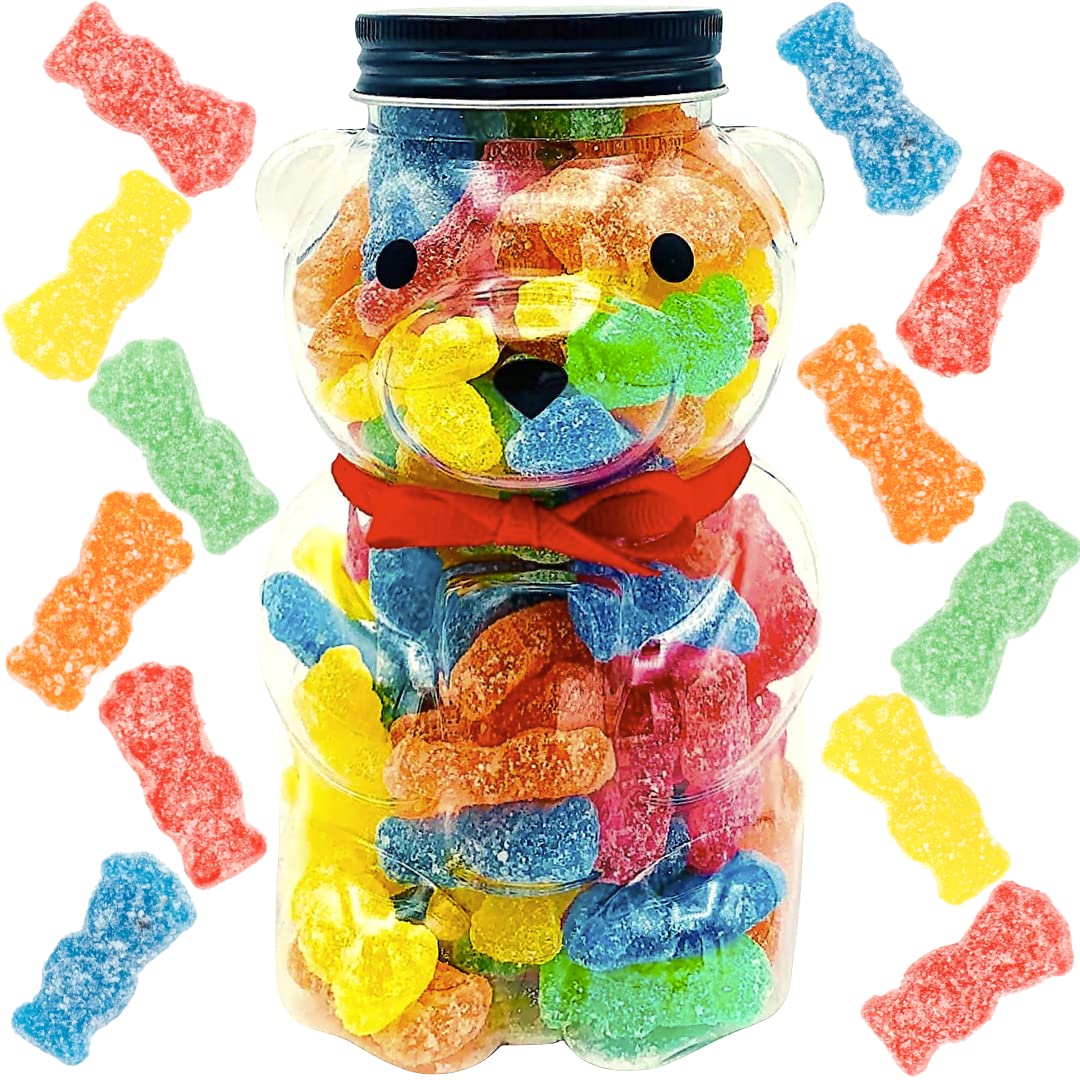 Amazon.com : Luxury-Gourmet-Sweets Gummy Bears Jar - Candy Gift-Ready ...