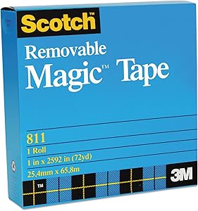 3M Scotch(R) Removable Magic™ 811 Tape, 1in. Core, 3/4in. x 1296in. : Amazon.ca: Office Products
