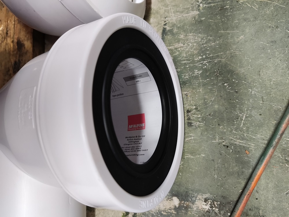 McAlpine WC-CON8E 90 Degree Bend Adjustable Length Extended Inlet Rigid ...