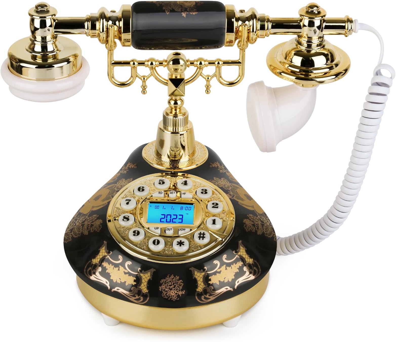 Amazon.com : Sangyn Retro Vintage Phone Antique Telephone with Push ...