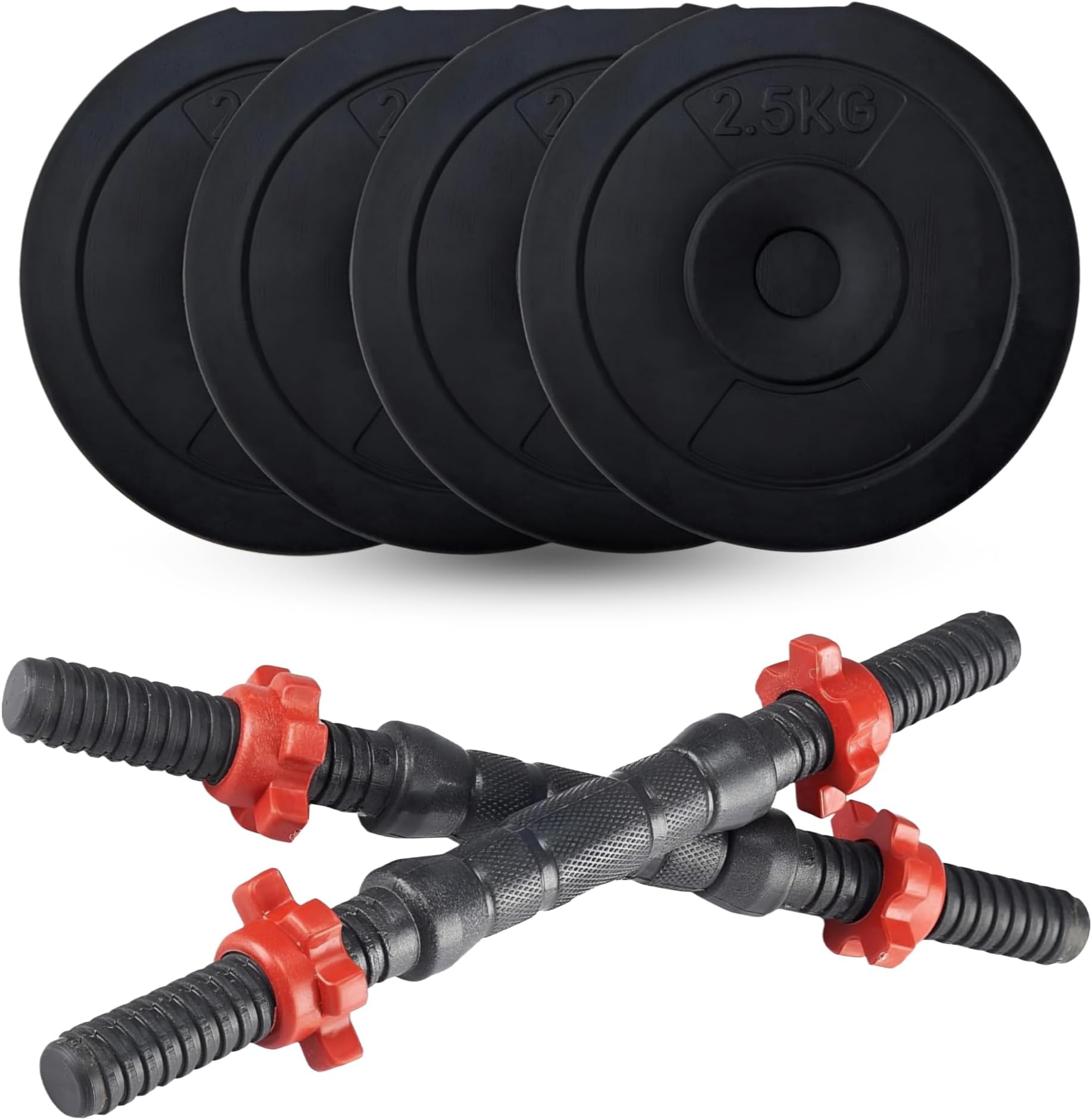 Buy SIMRAN SPORTS 10KG PVC Adjustable Dumbbell Set – Includes 2.5KG x 4 ...